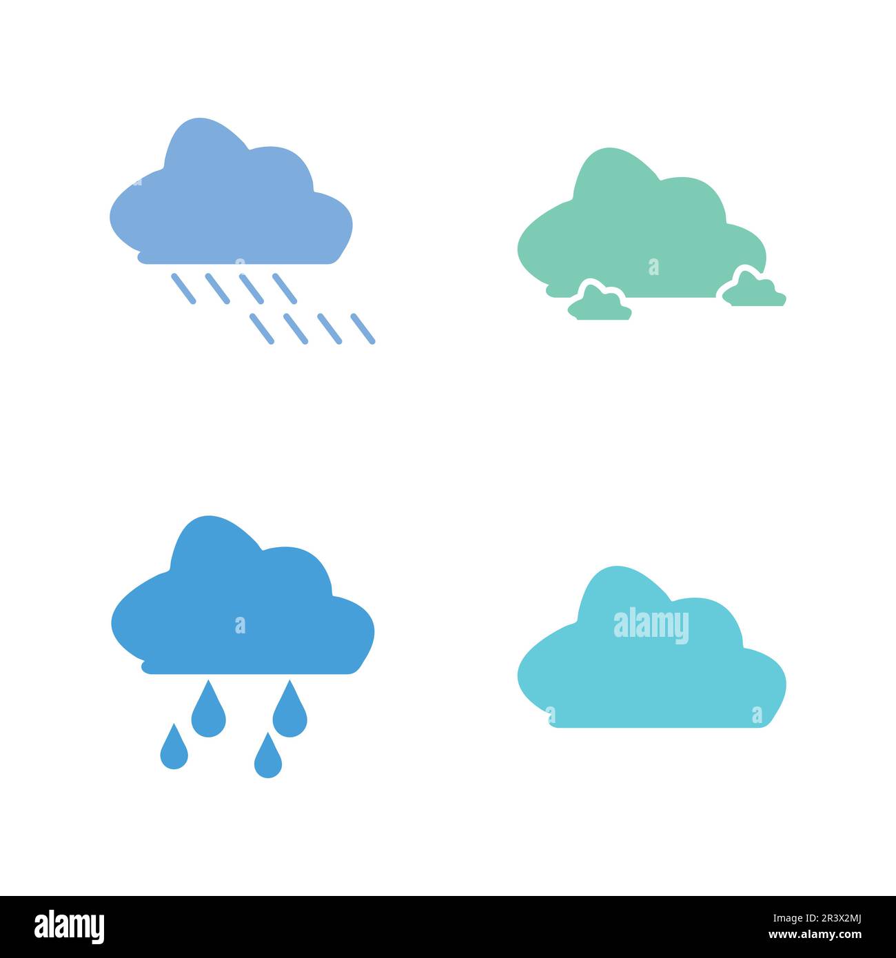 Flat Cloud Icon Symbol Vector Illustration Stock Vector Image & Art - Alamy