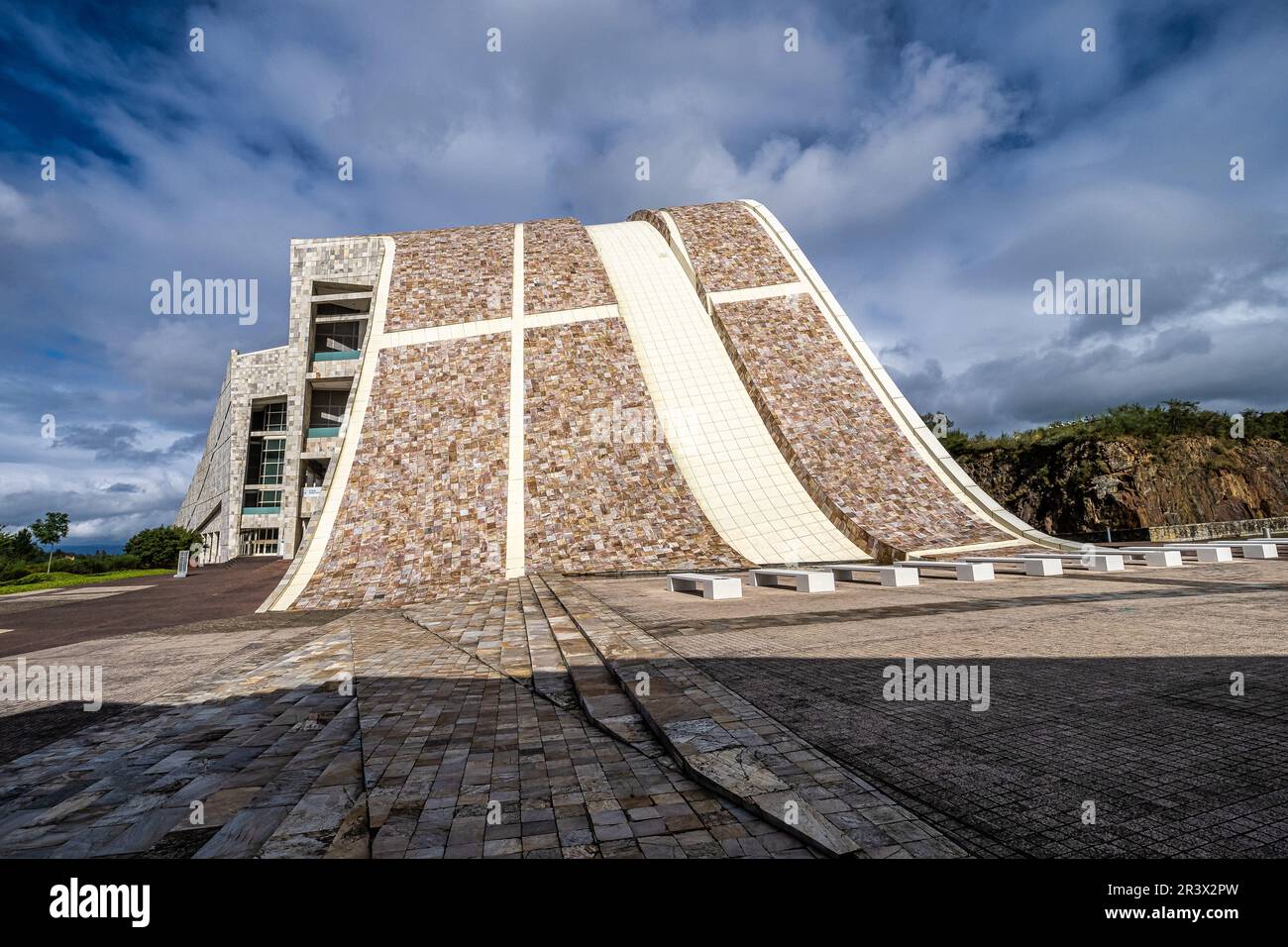 City of Culture of Galicia at Santiago de Compostela, Spain Situated on ...