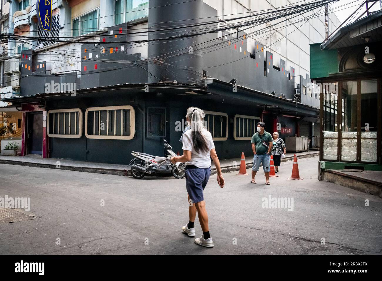 A view of Soi 2 Patpong showing the gogo bar Bada Bing. People ...