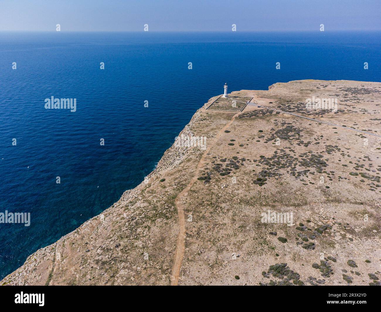 Cap Barbaria lighthouse Stock Photo - Alamy