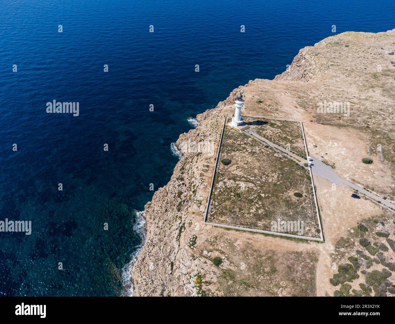Cap Barbaria lighthouse Stock Photo - Alamy
