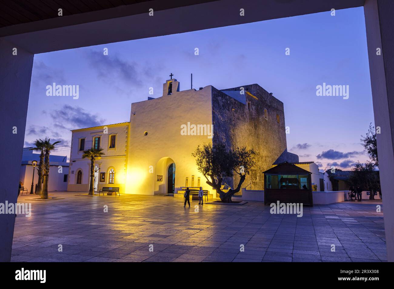 Sant Francesc Xavier church Stock Photo - Alamy