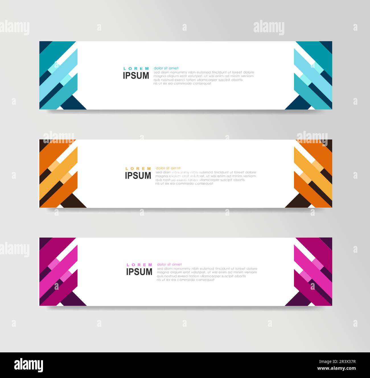 Templates of horizontal web banner website header SEO ads flyer ...