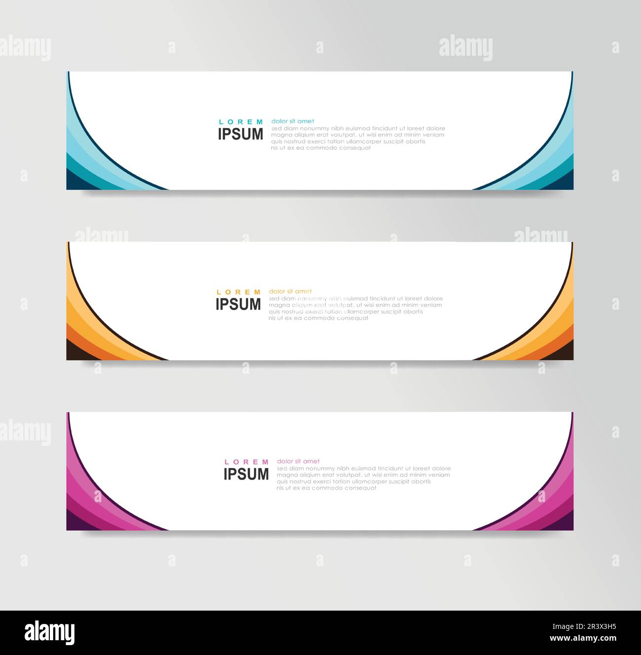 Templates of horizontal web banner website header SEO ads flyer ...