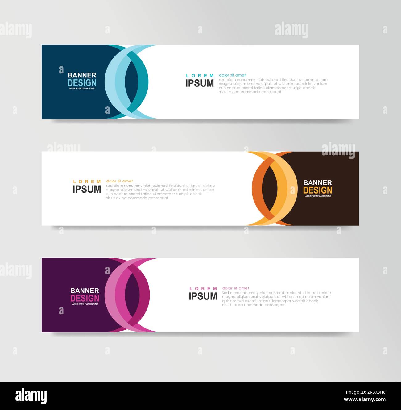 Templates of horizontal web banner website header SEO ads flyer ...