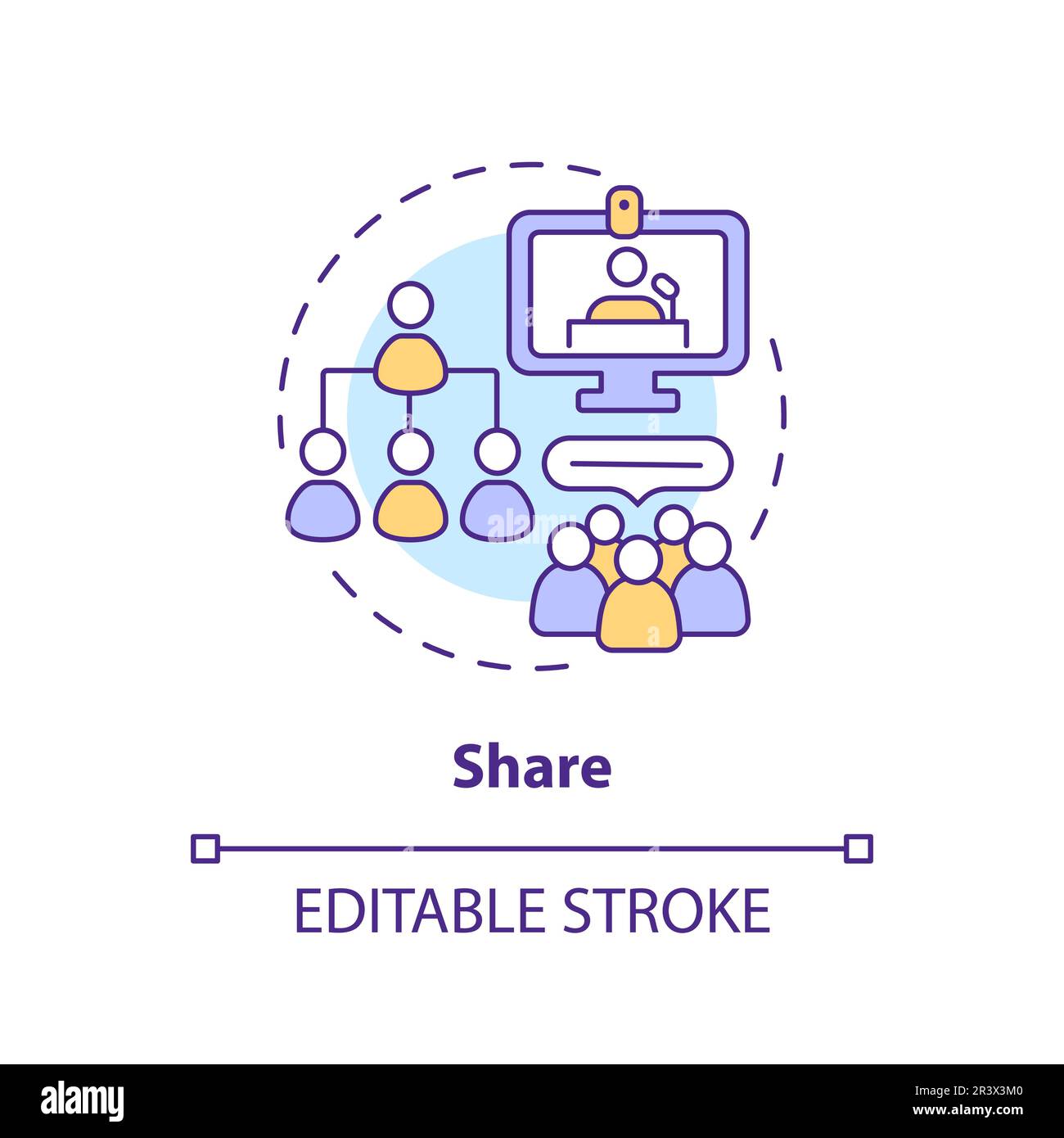 Share stories and experiences concept icon Stock Vector Image & Art - Alamy