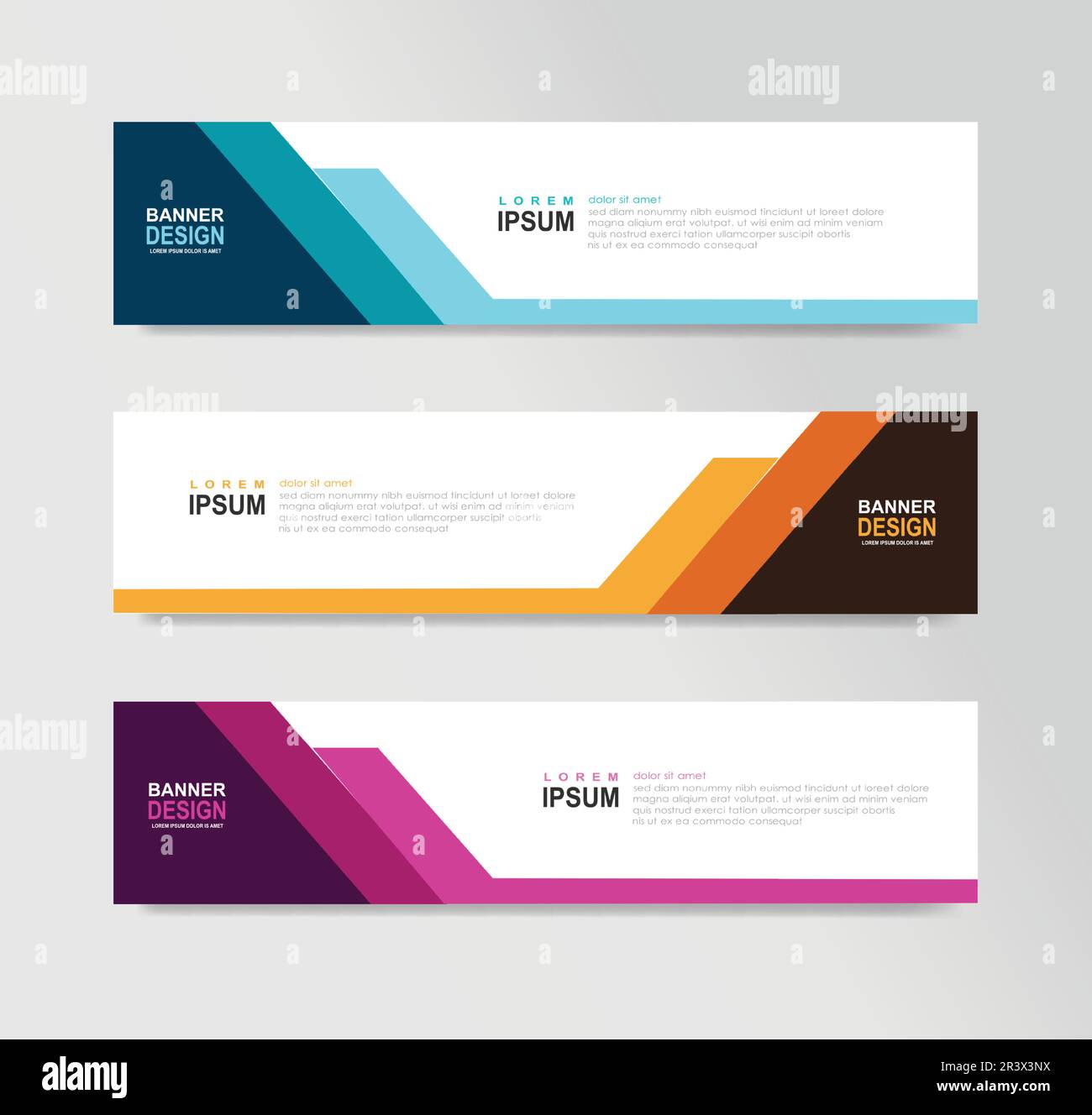 Templates of horizontal web banner website header SEO ads flyer ...