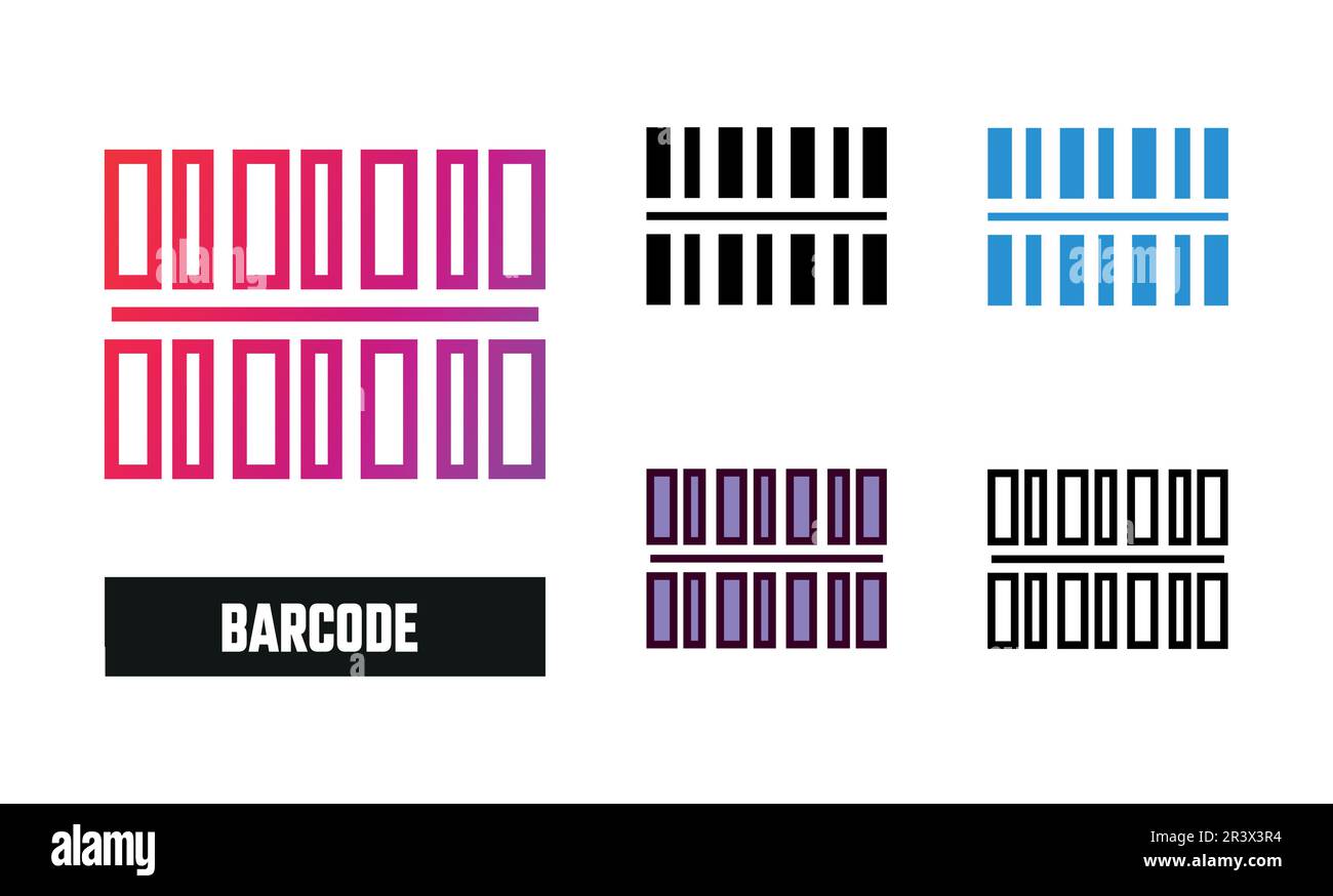 Barcode Icon Set Vector Illustration Stock Vector Image & Art - Alamy