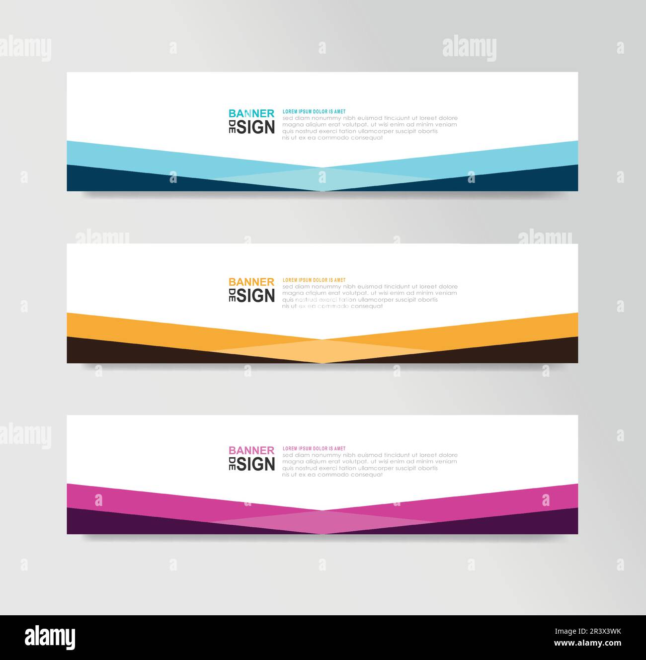 Templates of horizontal web banner website header SEO ads flyer ...