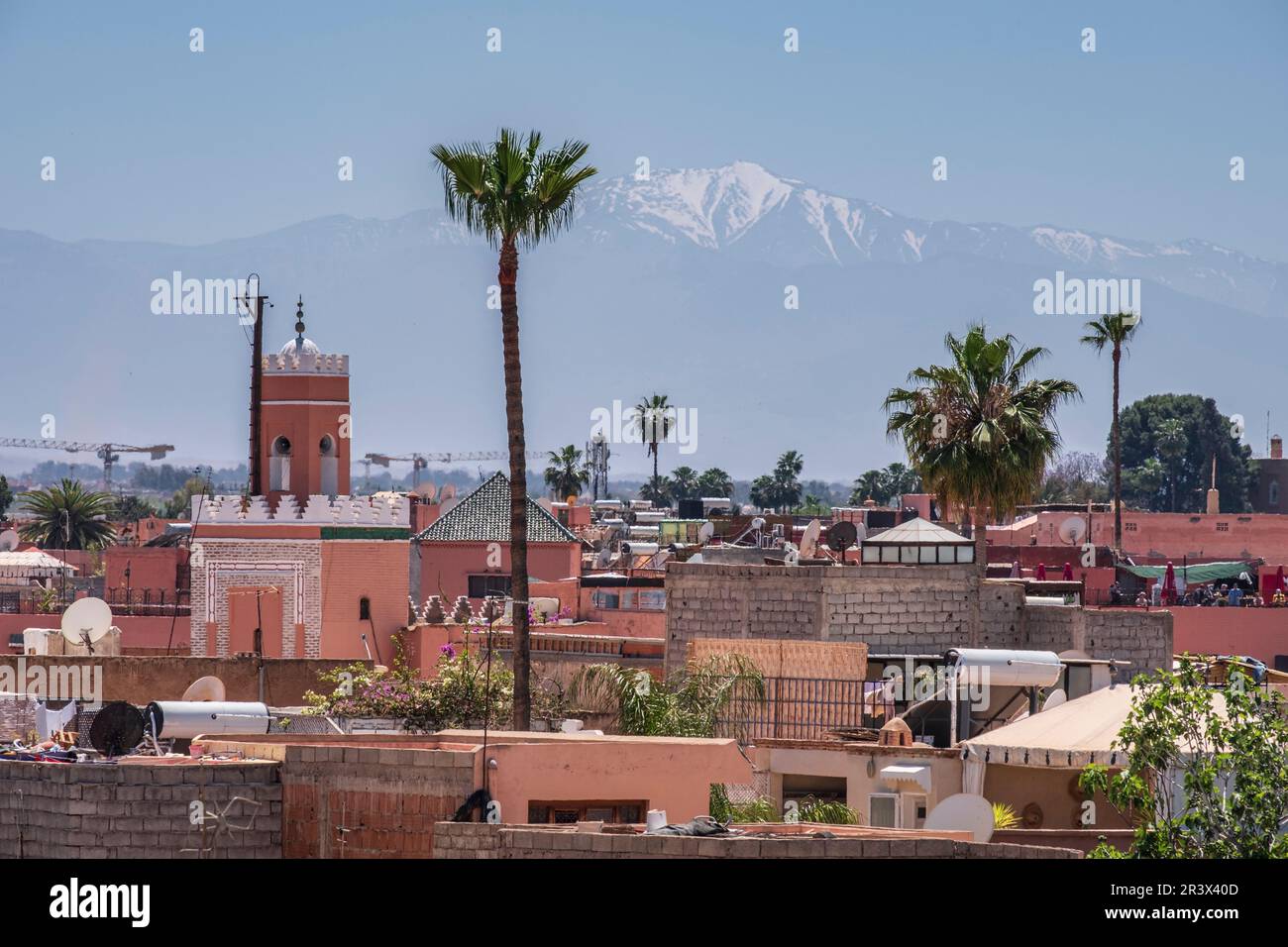 Mountains of the Atlas range from the Medina Stock Photo - Alamy
