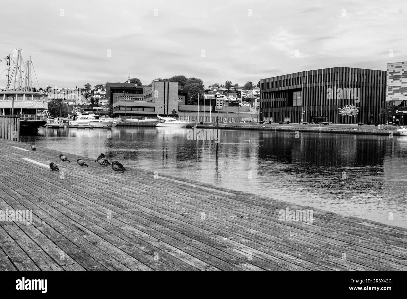 Sandnes, Norway, May 18 2023, Black and White Or Monochrome View Of ...