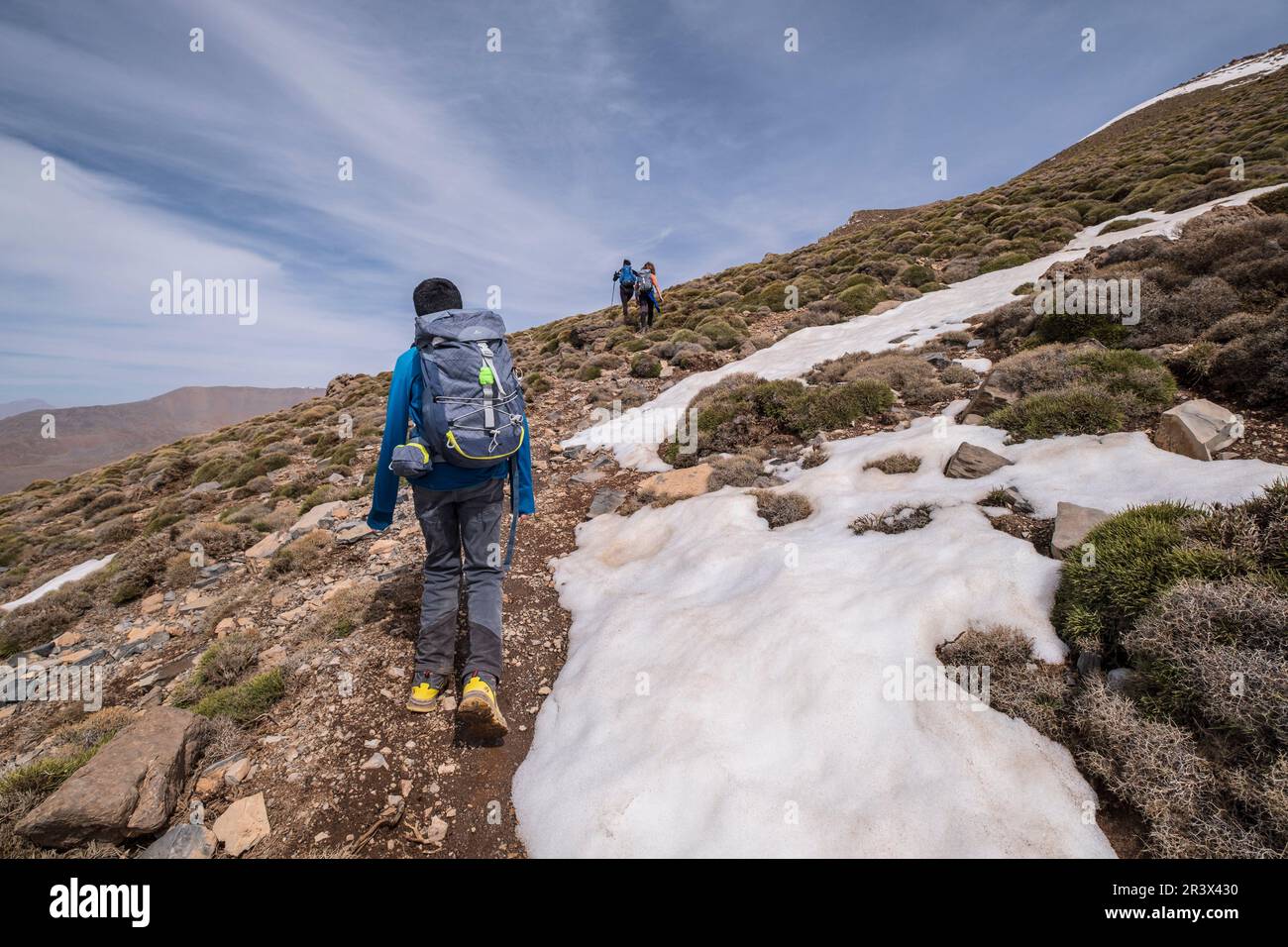 Trekking ascent hi-res stock photography and images - Alamy