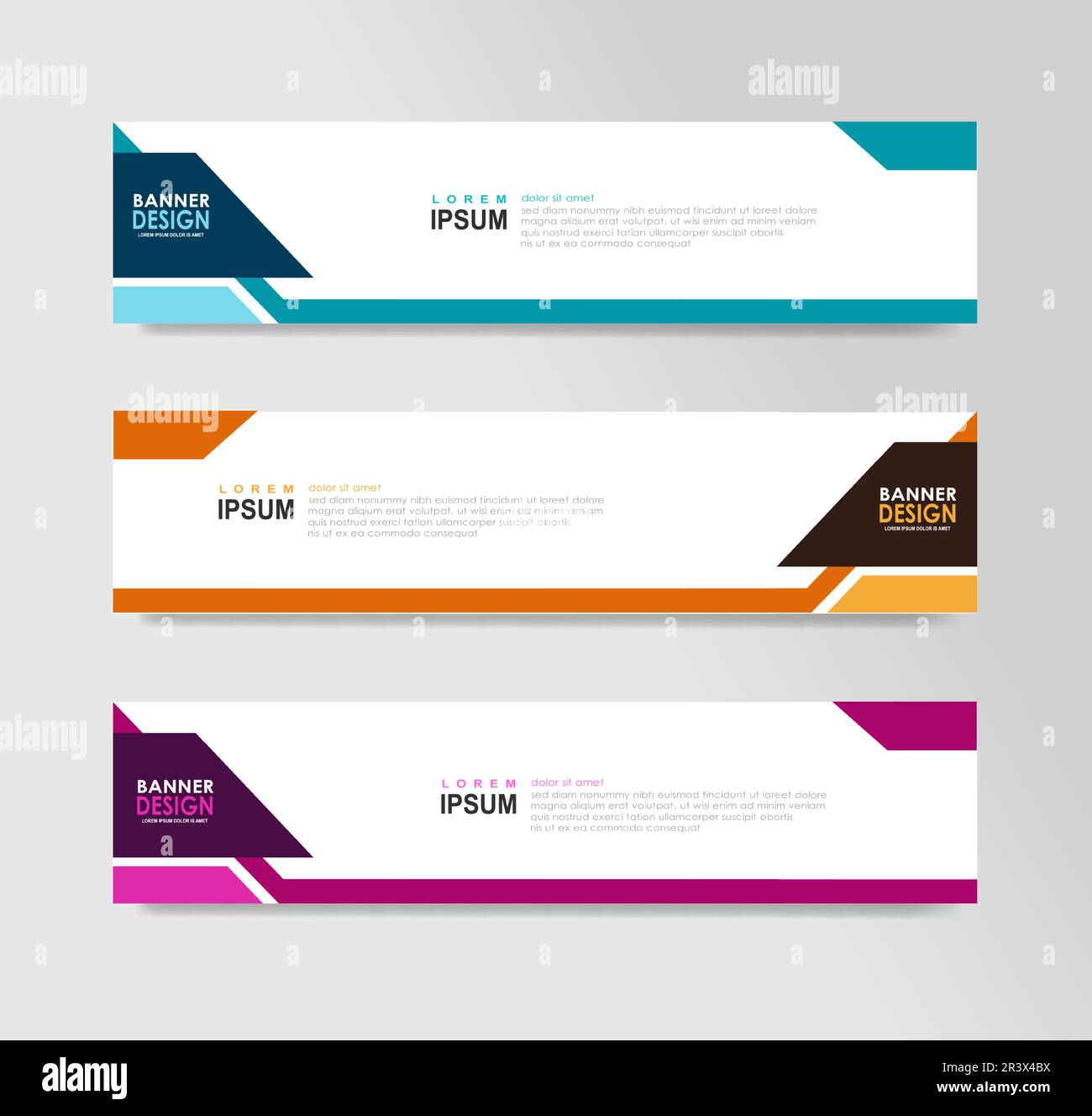 Templates of horizontal web banner website header SEO ads flyer ...