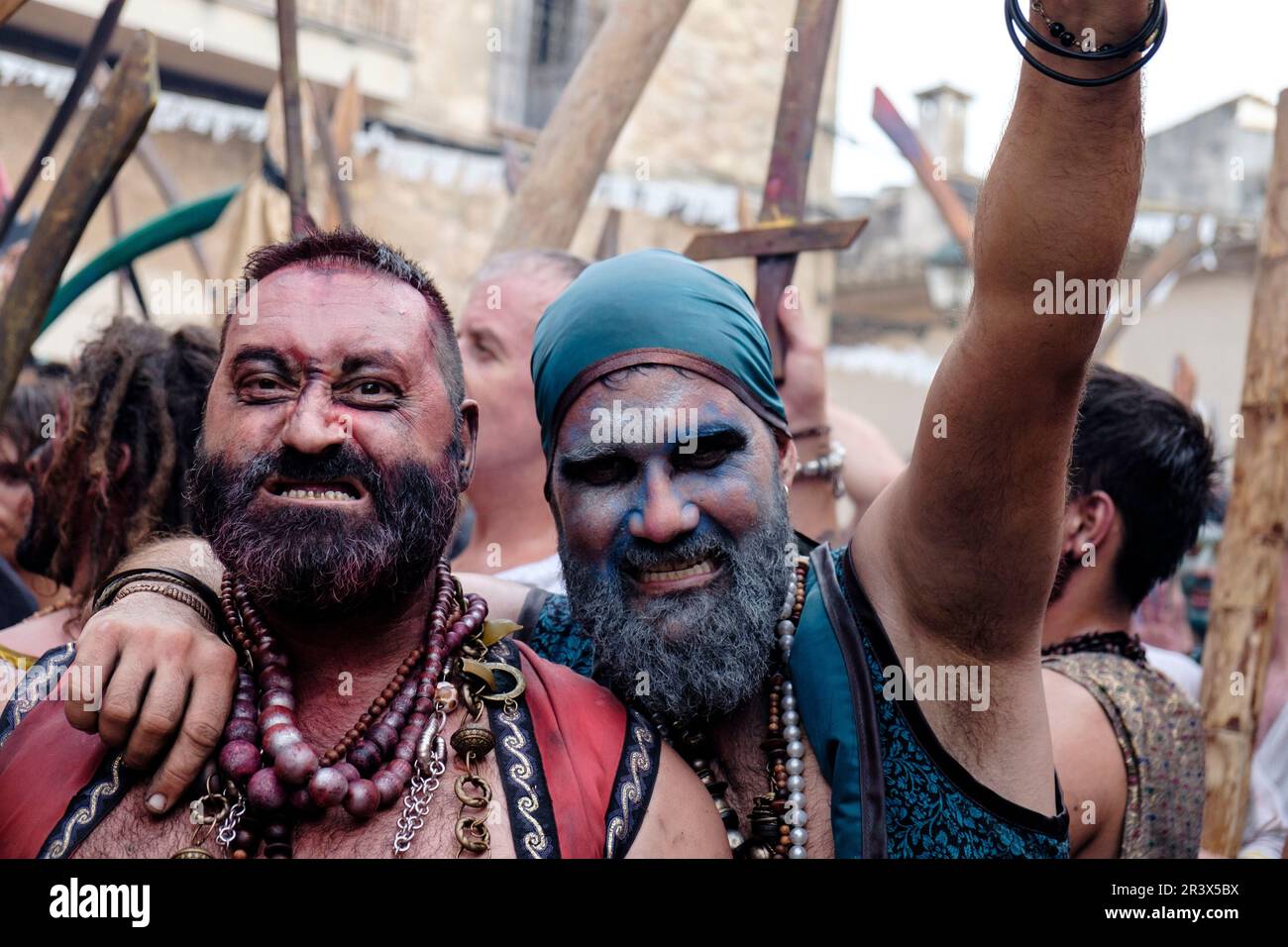 Moros y cristianos, fiesta de La Patrona, Pollença, ,Mallorca, balearic ...
