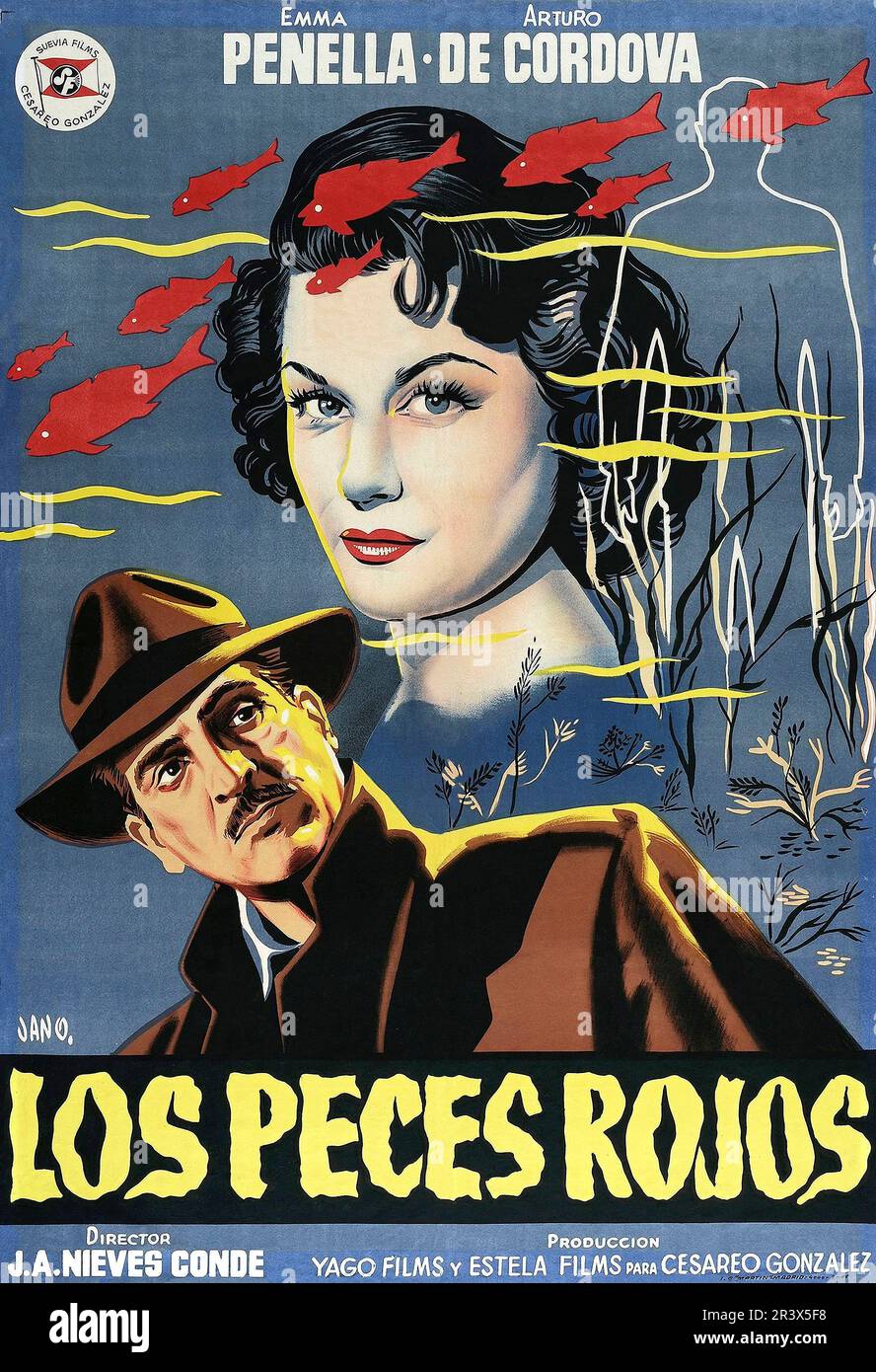 RED FISH (1955) -Original title: LOS PECES ROJOS-, directed by JOSE ...