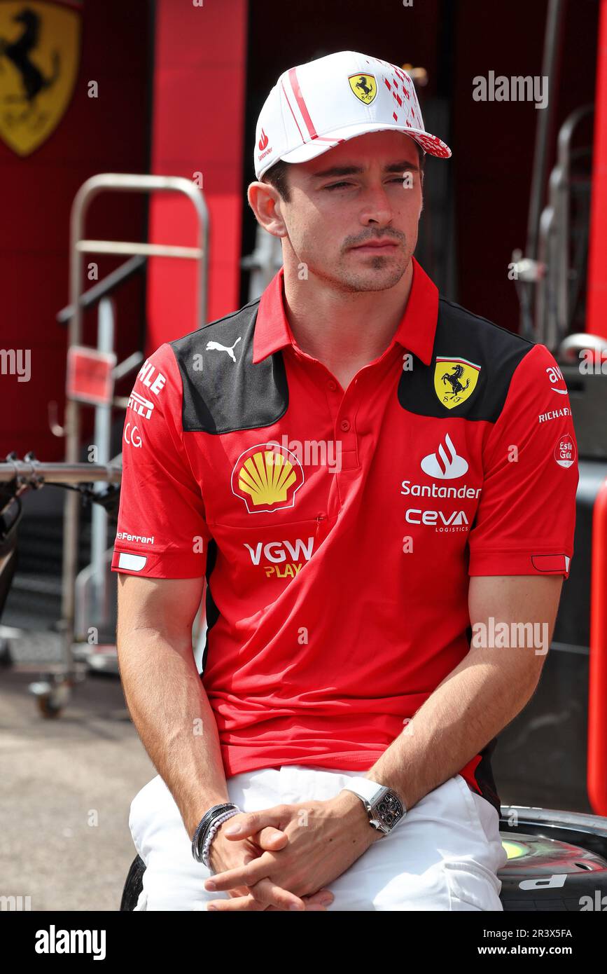 Monte Carlo, Monaco. 25th May, 2023. Charles Leclerc (MON) Ferrari ...