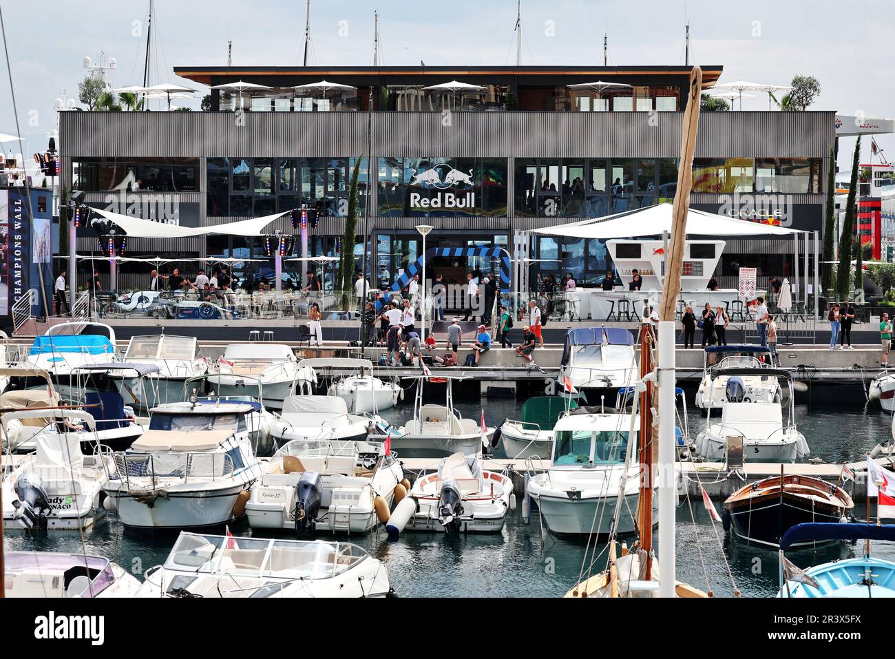Monte Carlo, Monaco. 25th May, 2023. Red Bull Energy Station in the ...