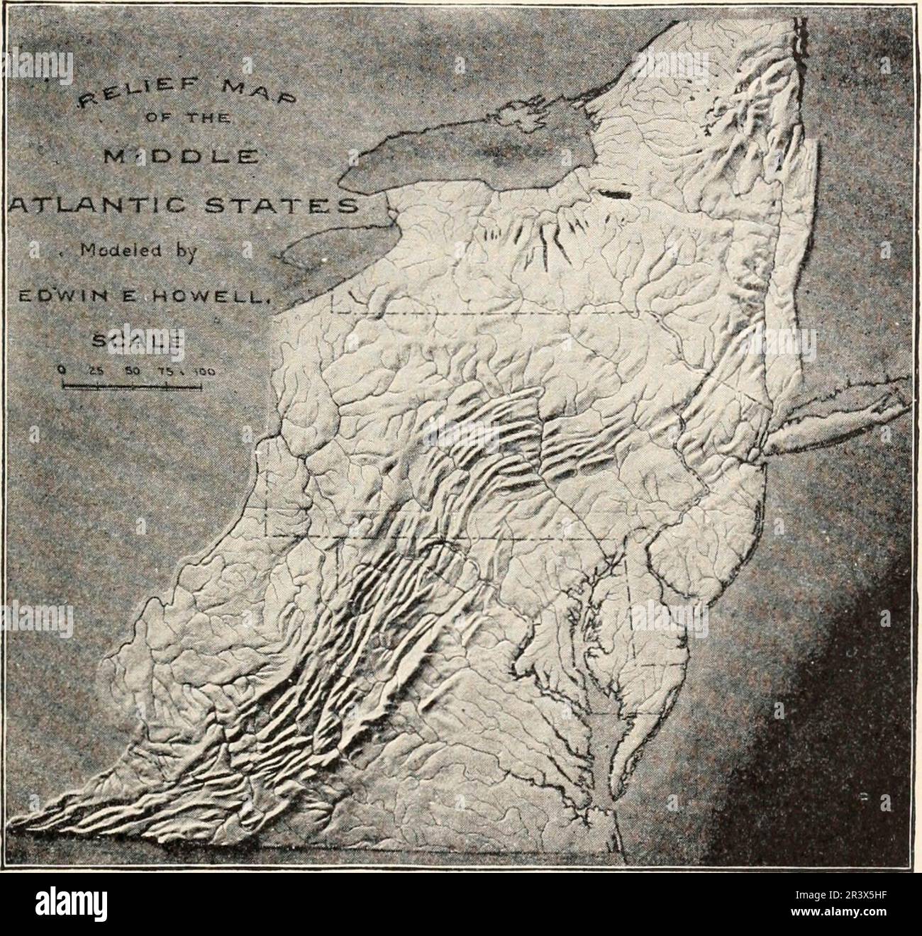 "The physical geography of New York state" (1902 Stock Photo - Alamy