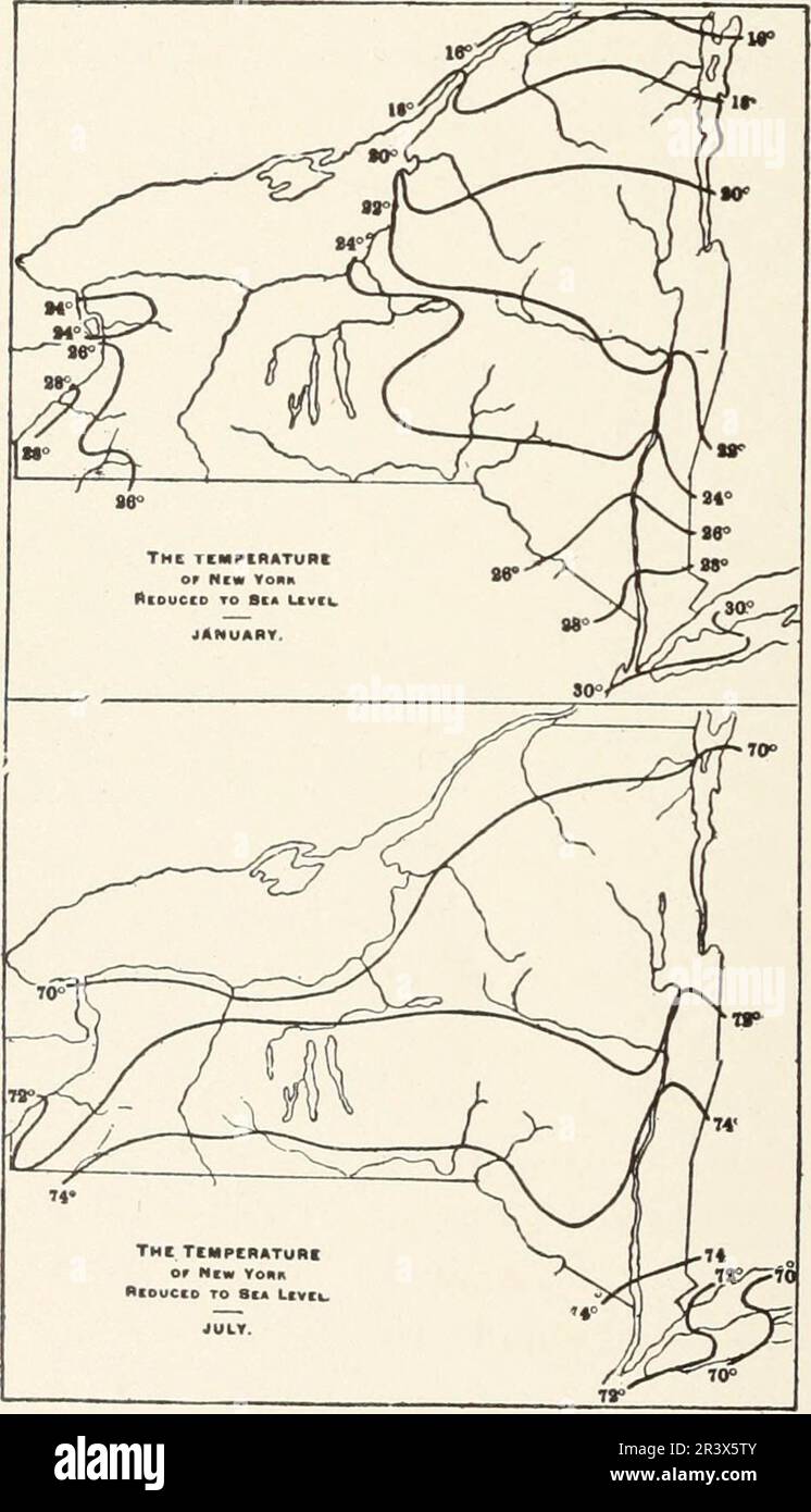 "The physical geography of New York state" (1902 Stock Photo - Alamy