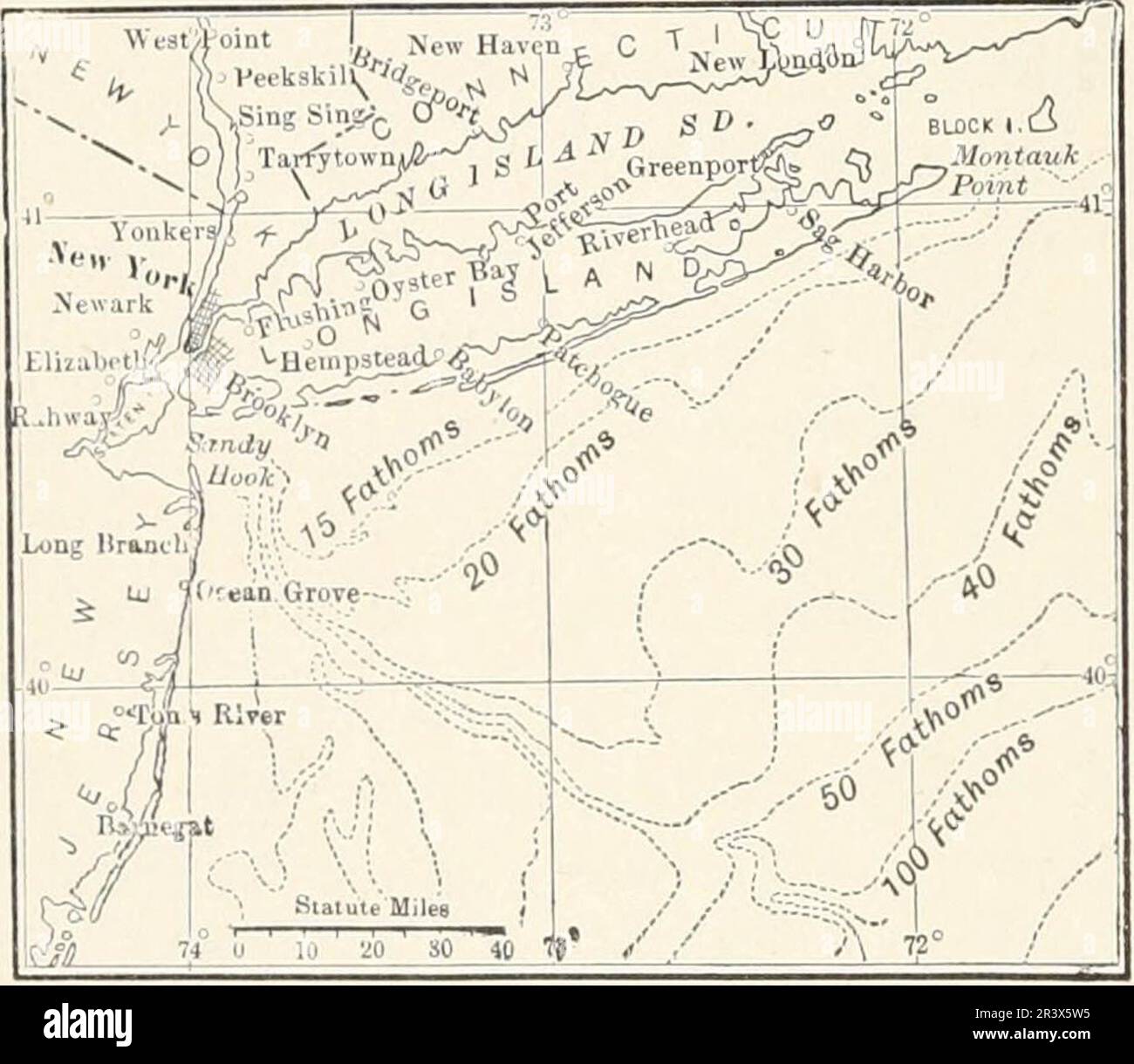 "The physical geography of New York state" (1902 Stock Photo - Alamy