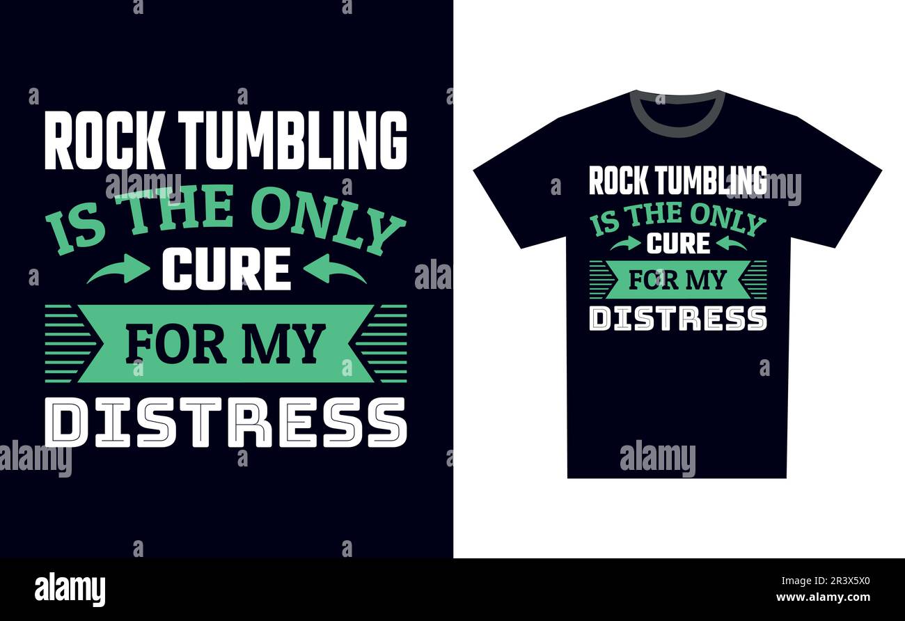 Rock Tumbling T Shirt Design Template Vector Stock Vector Image & Art ...