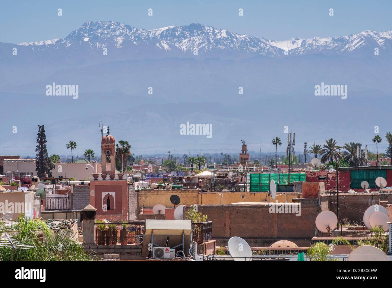Mountains of the Atlas range from the Medina Stock Photo - Alamy