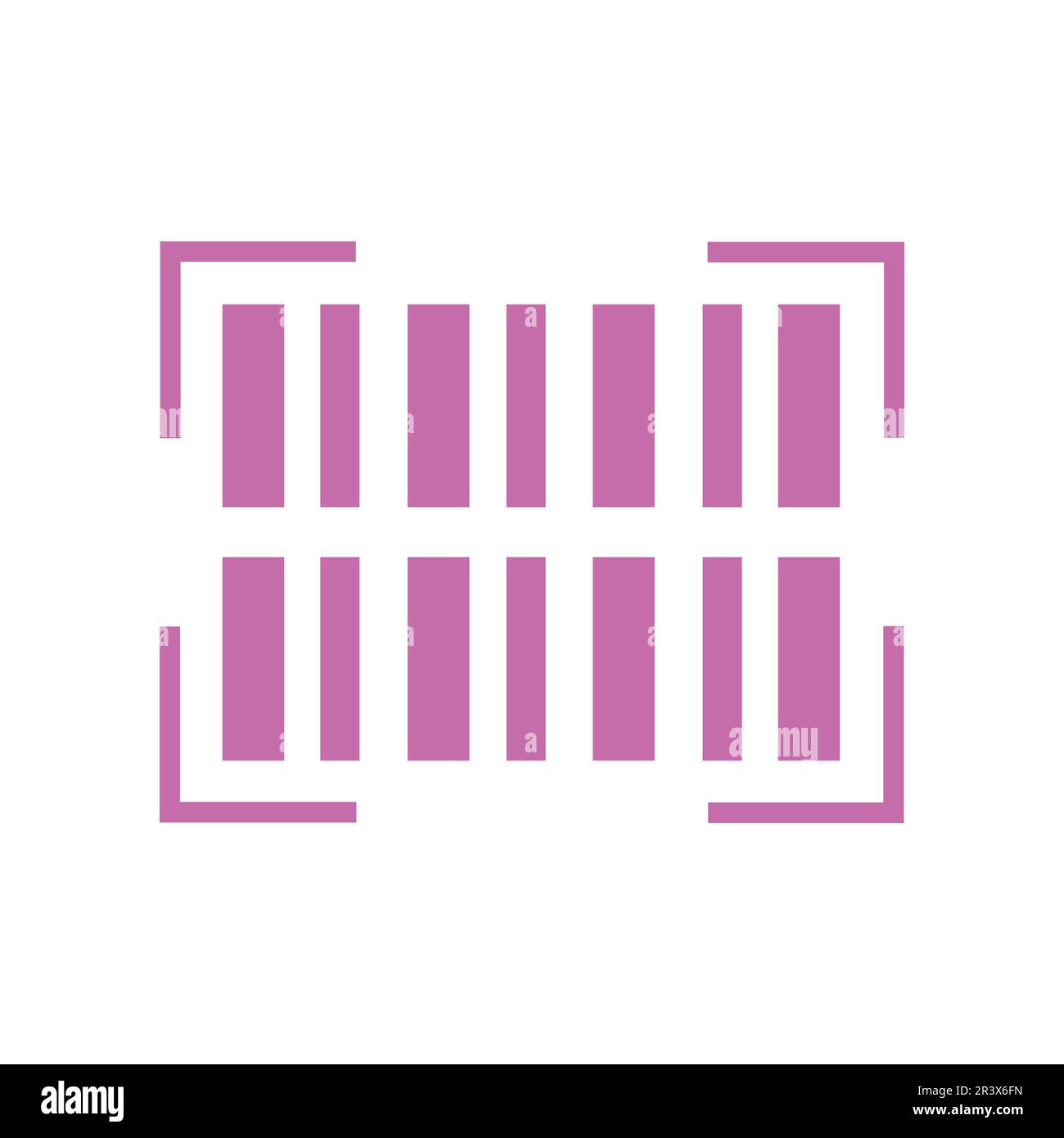 Flat Barcode Icon Symbol Vector Illustration Stock Vector Image & Art ...
