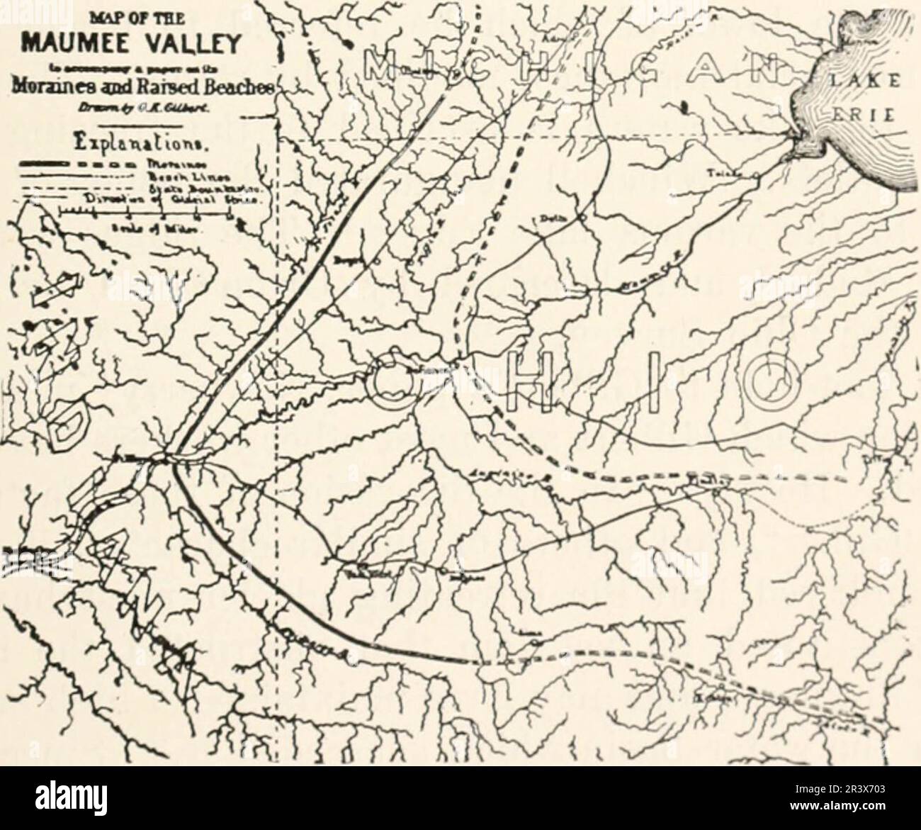 "The physical geography of New York state" (1902 Stock Photo - Alamy