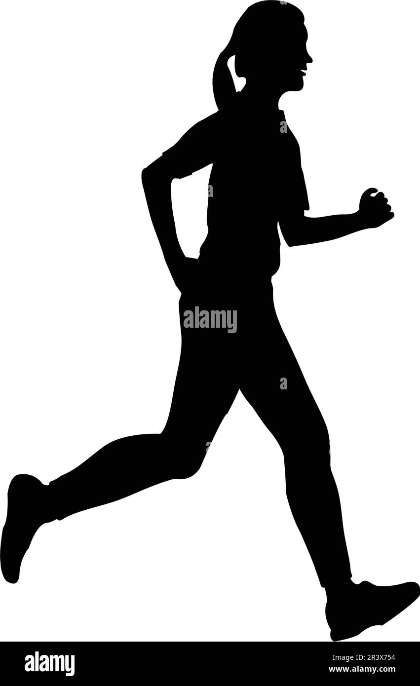 Woman summer side view Stock Vector Images - Alamy