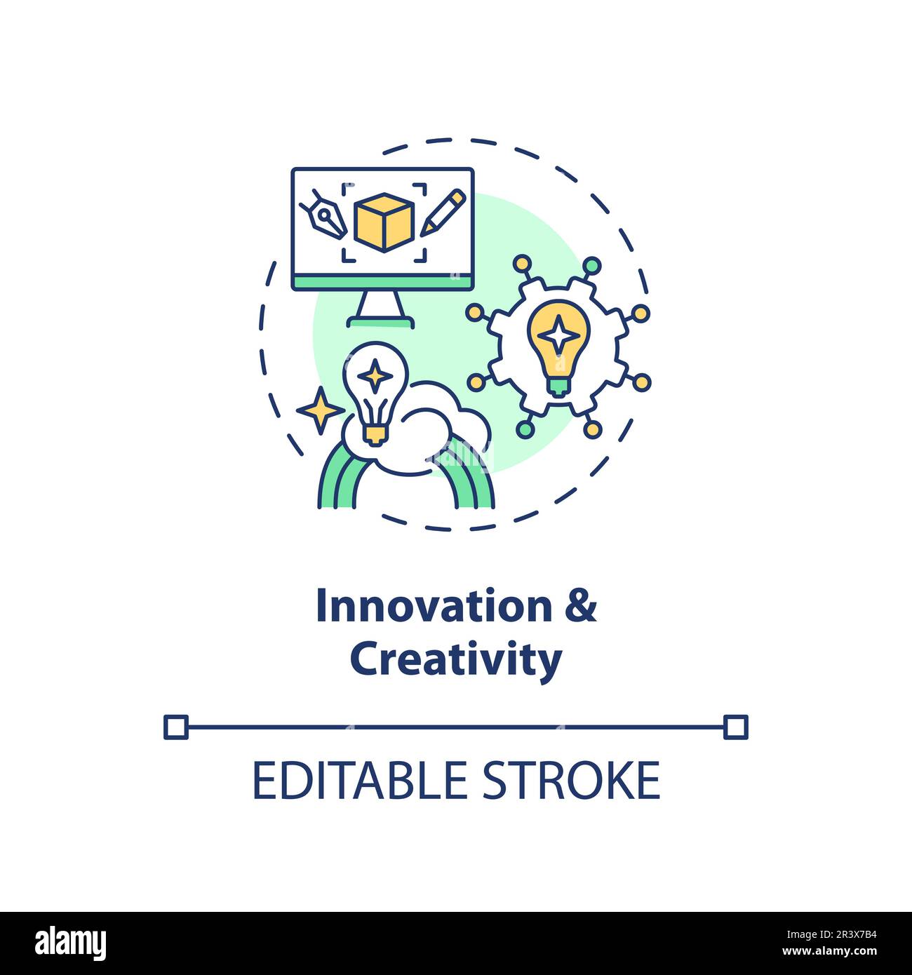 Innovation and creativity concept icon Stock Vector Image & Art - Alamy