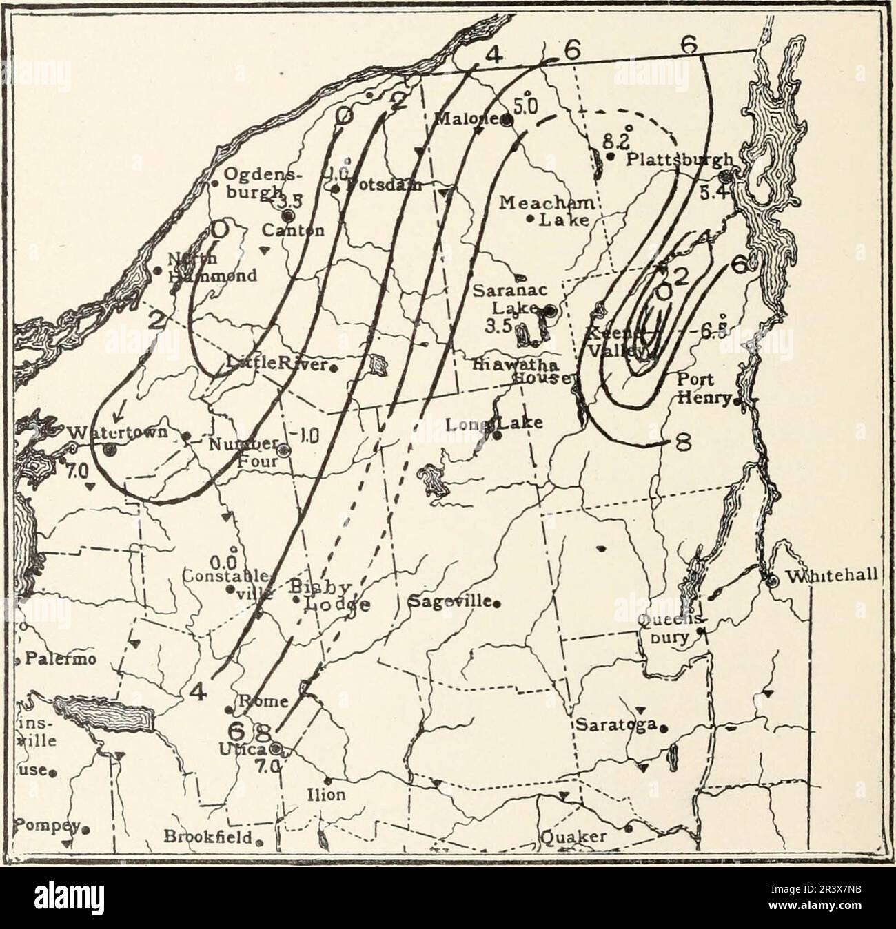 "The physical geography of New York state" (1902 Stock Photo - Alamy