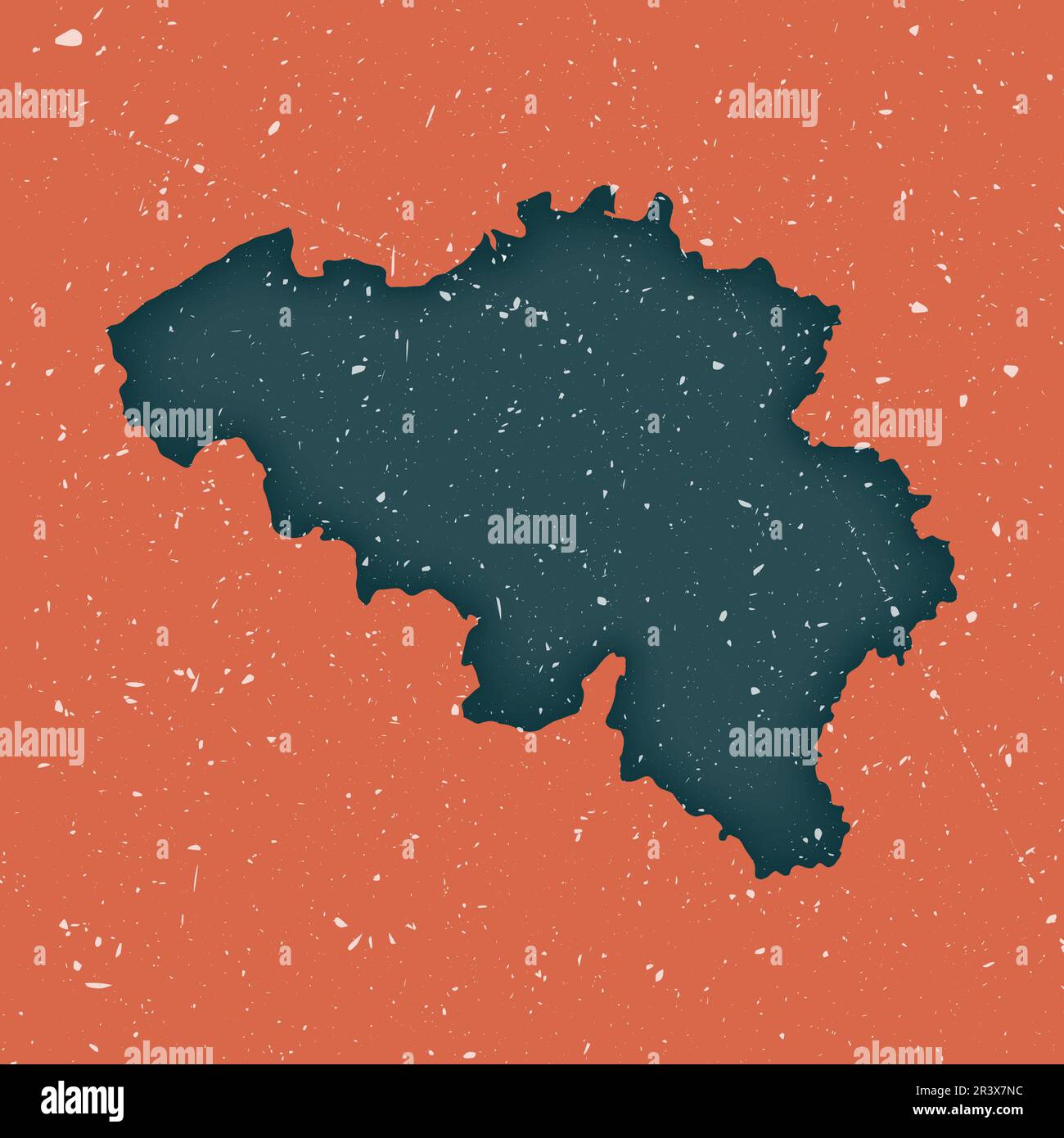 Belgium vintage map. Grunge map of the country with distressed texture ...