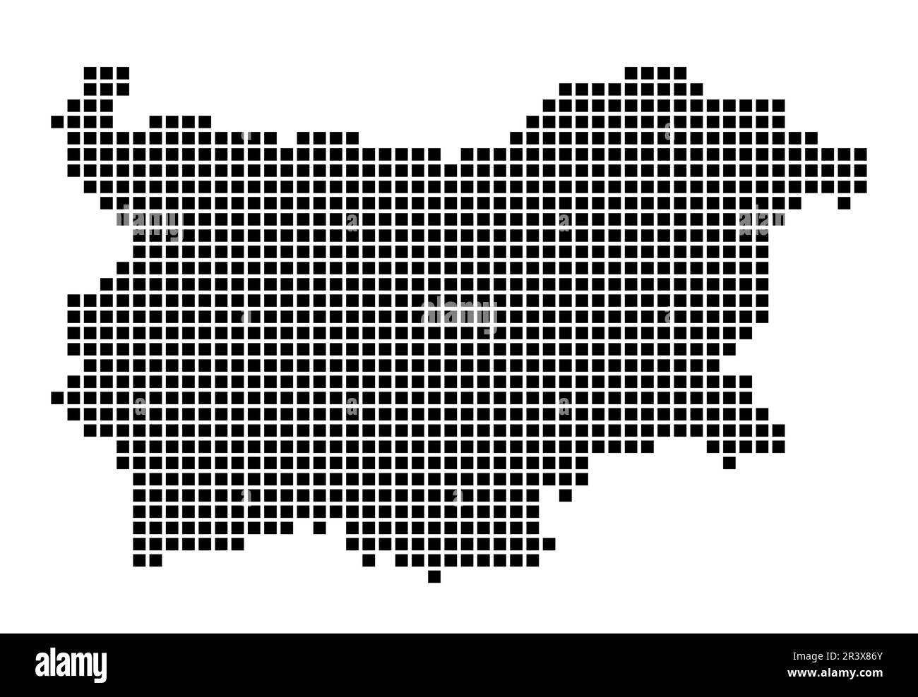 Bulgaria map. Map of Bulgaria in dotted style. Borders of the country ...