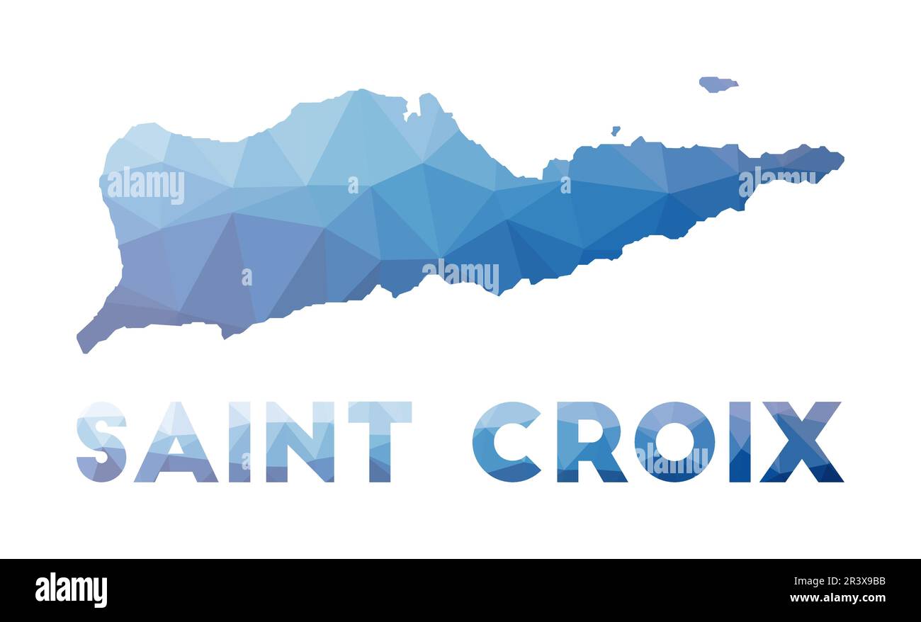 Saint croix vector map hi-res stock photography and images - Alamy