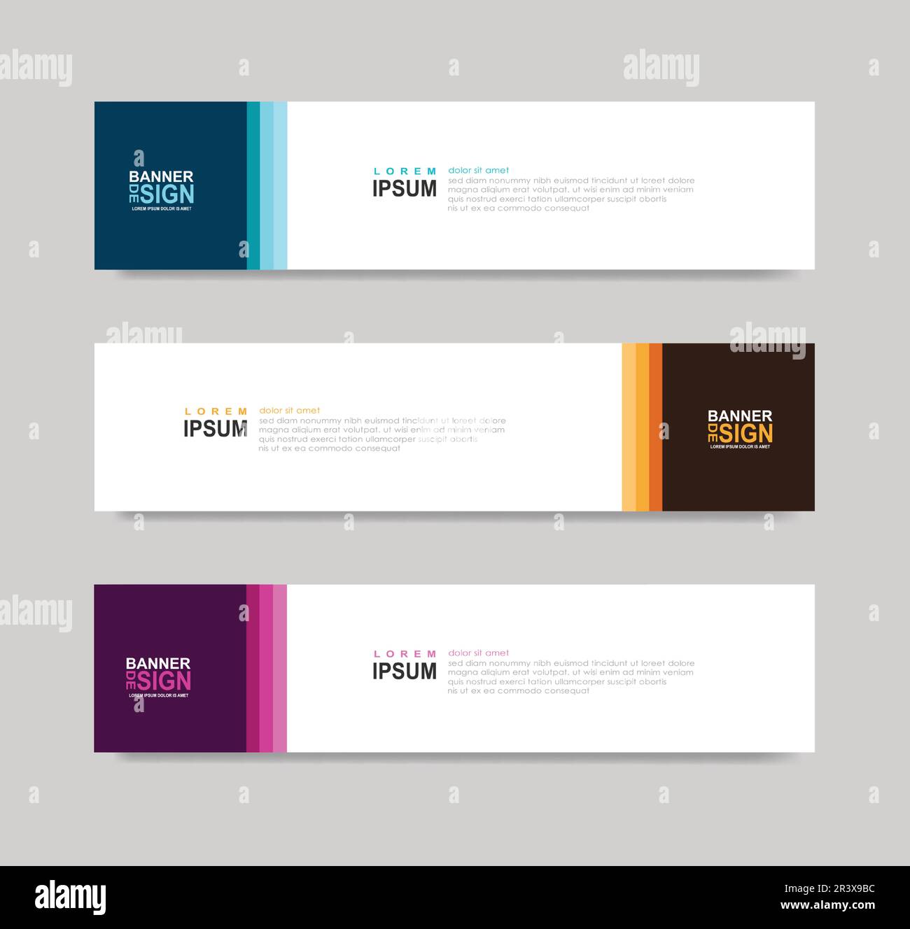 Templates of horizontal web banner website header SEO ads flyer ...