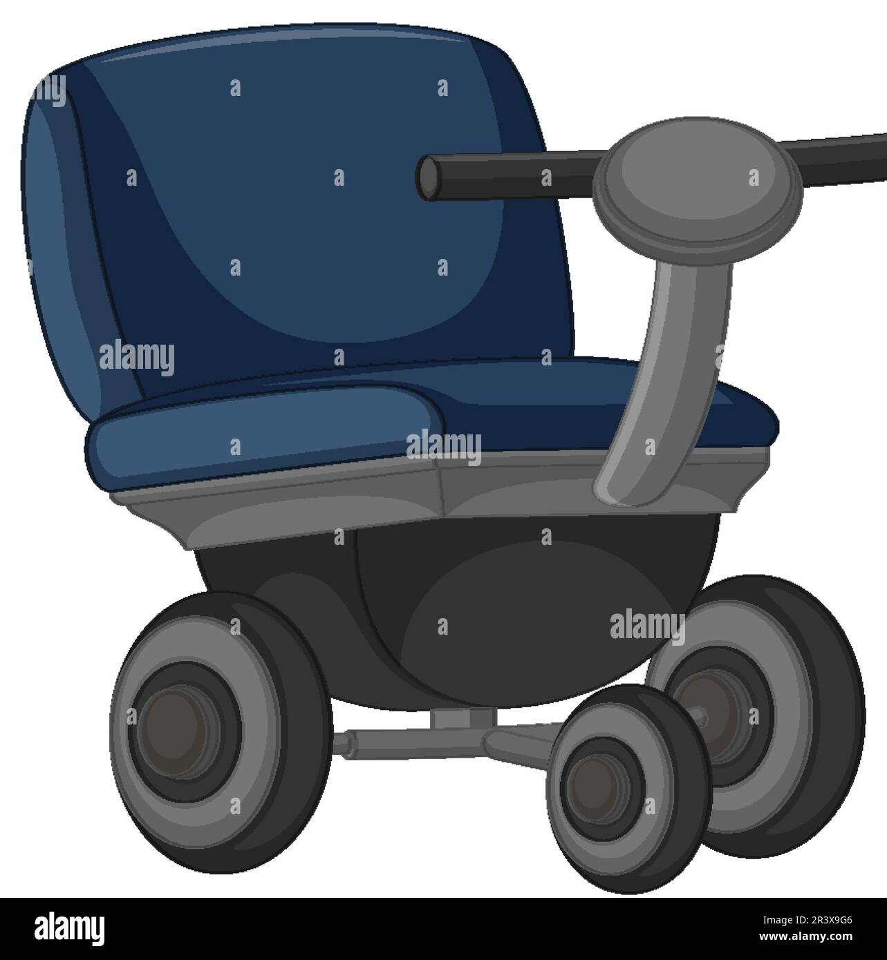 Electric wheelchair cartoon isolated illustration Stock Vector Image ...