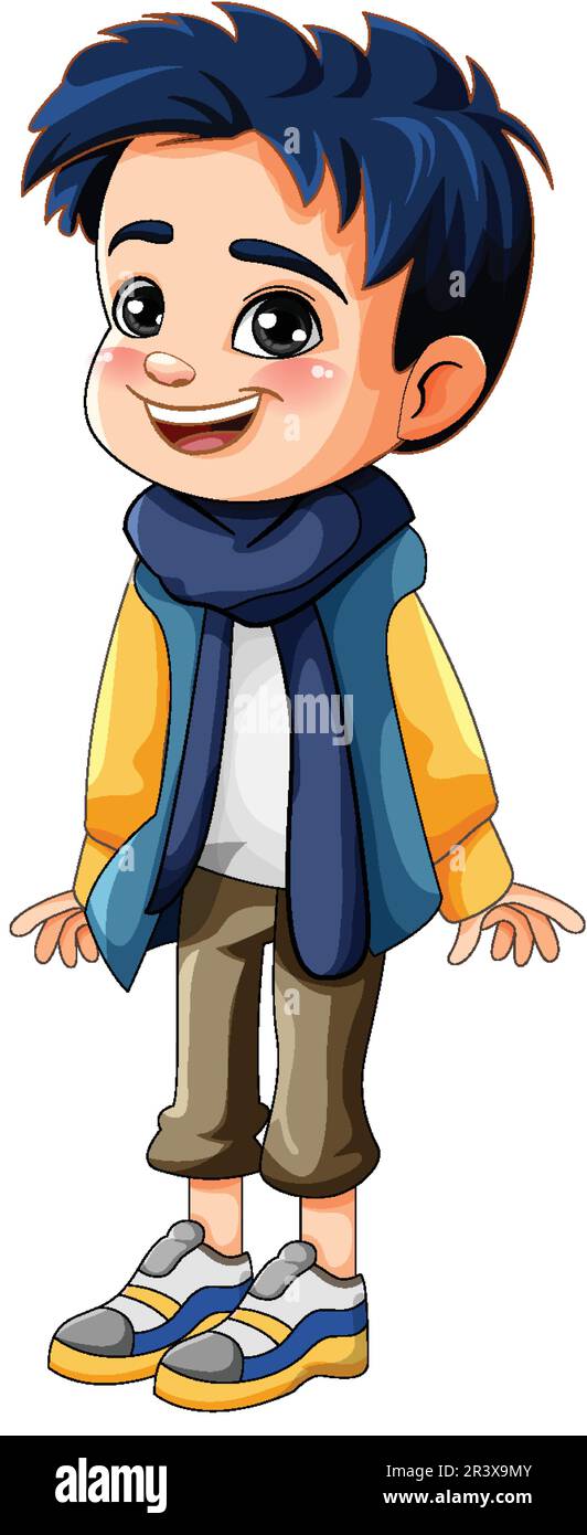 Cute boy cartoon character illustration Stock Vector Image & Art - Alamy