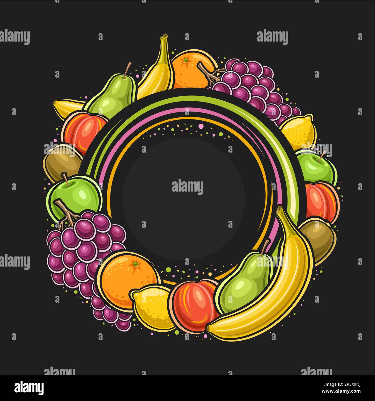 Black board fresh ripe Stock Vector Images - Alamy