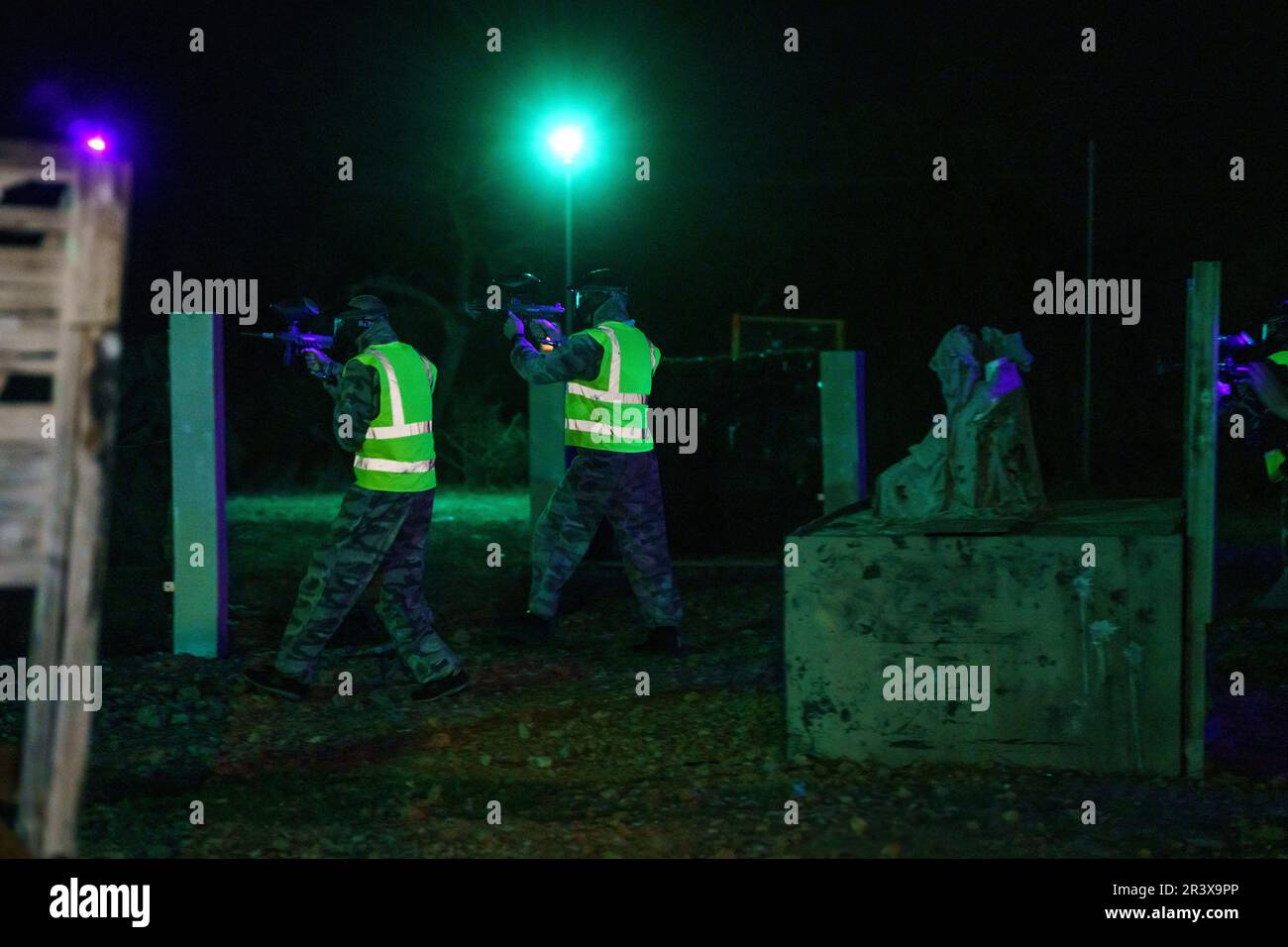 Zombie attack, Paint Ball Marratxi, Majorca, Balearic Islands, Spain ...