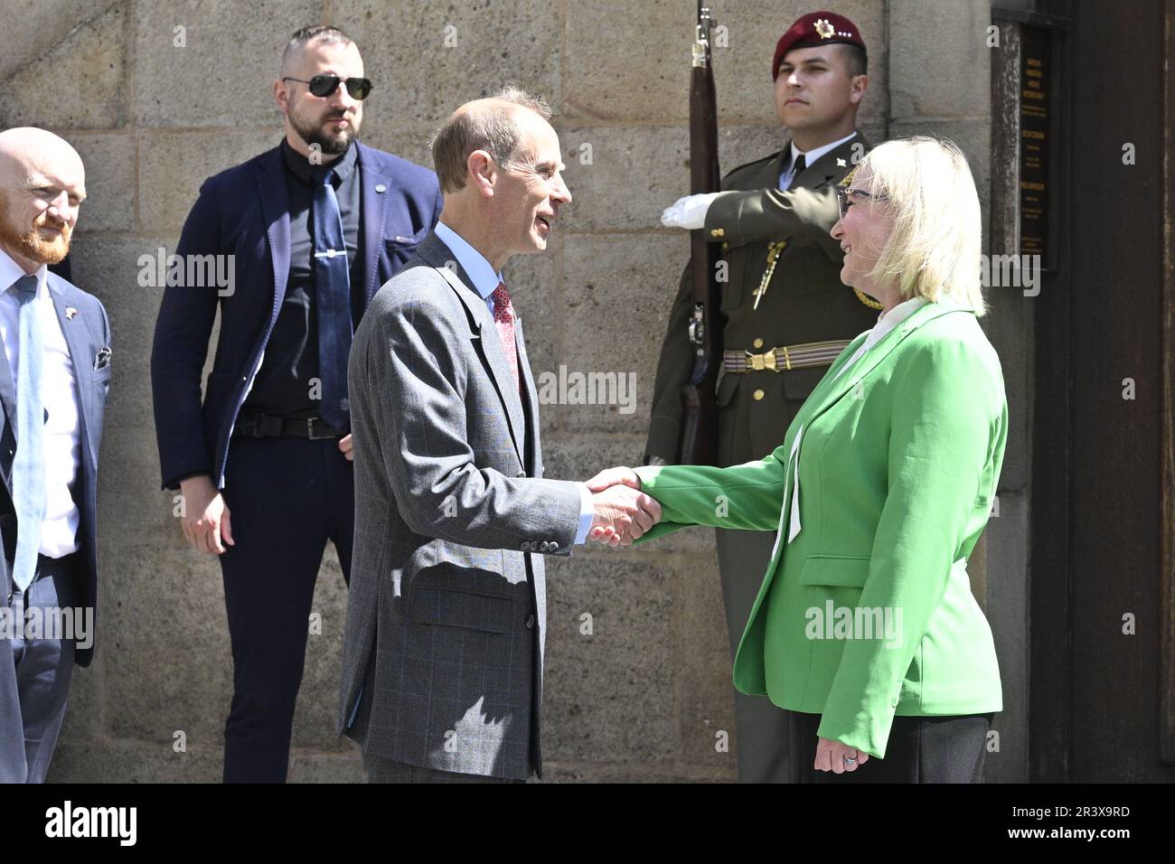 Prague, Czech Republic. May 25, 2023. Prince Edward, brother of King ...