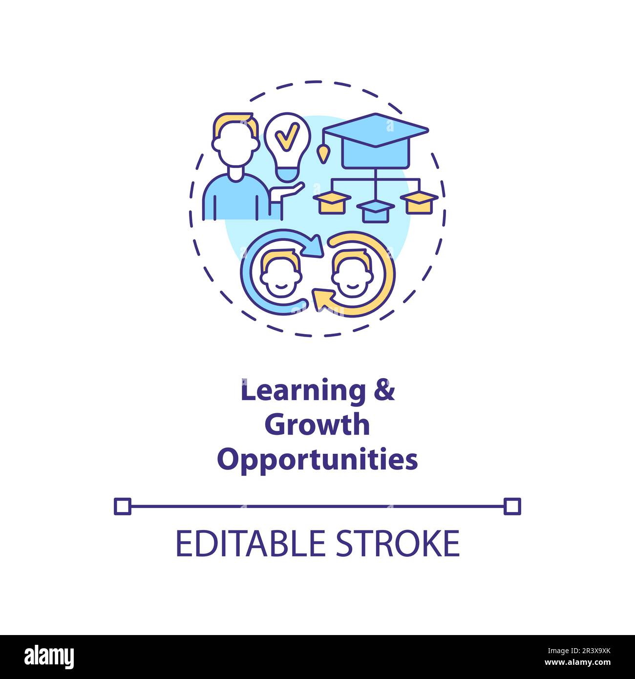 Learning and growth opportunities concept icon Stock Vector Image & Art ...