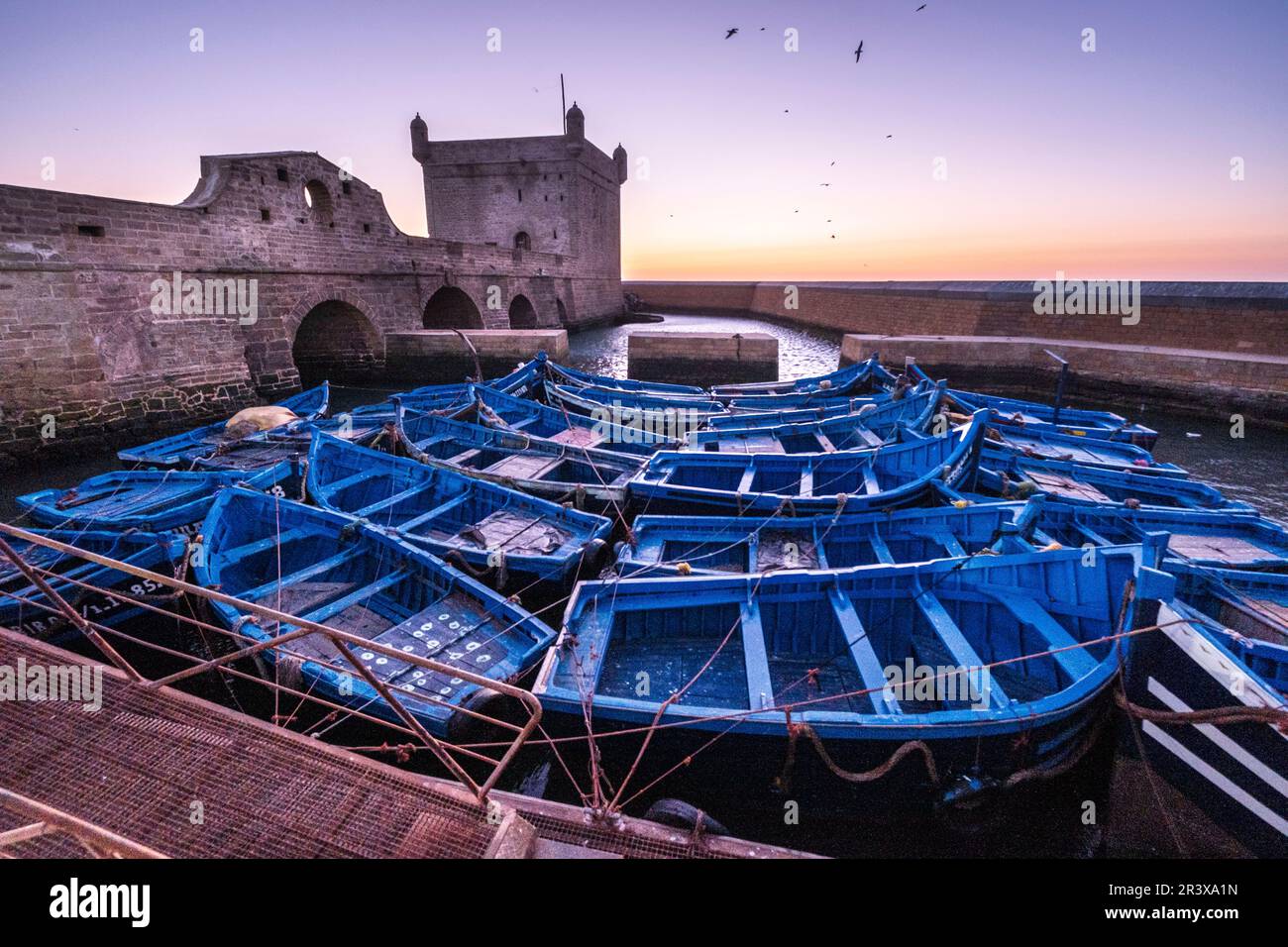 Castelo Real at fishing port, old portuguese fortress, Essaouira ...