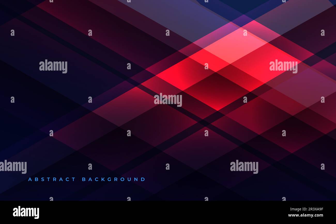 Modern vector dark blue and red abstract background with geometric ...