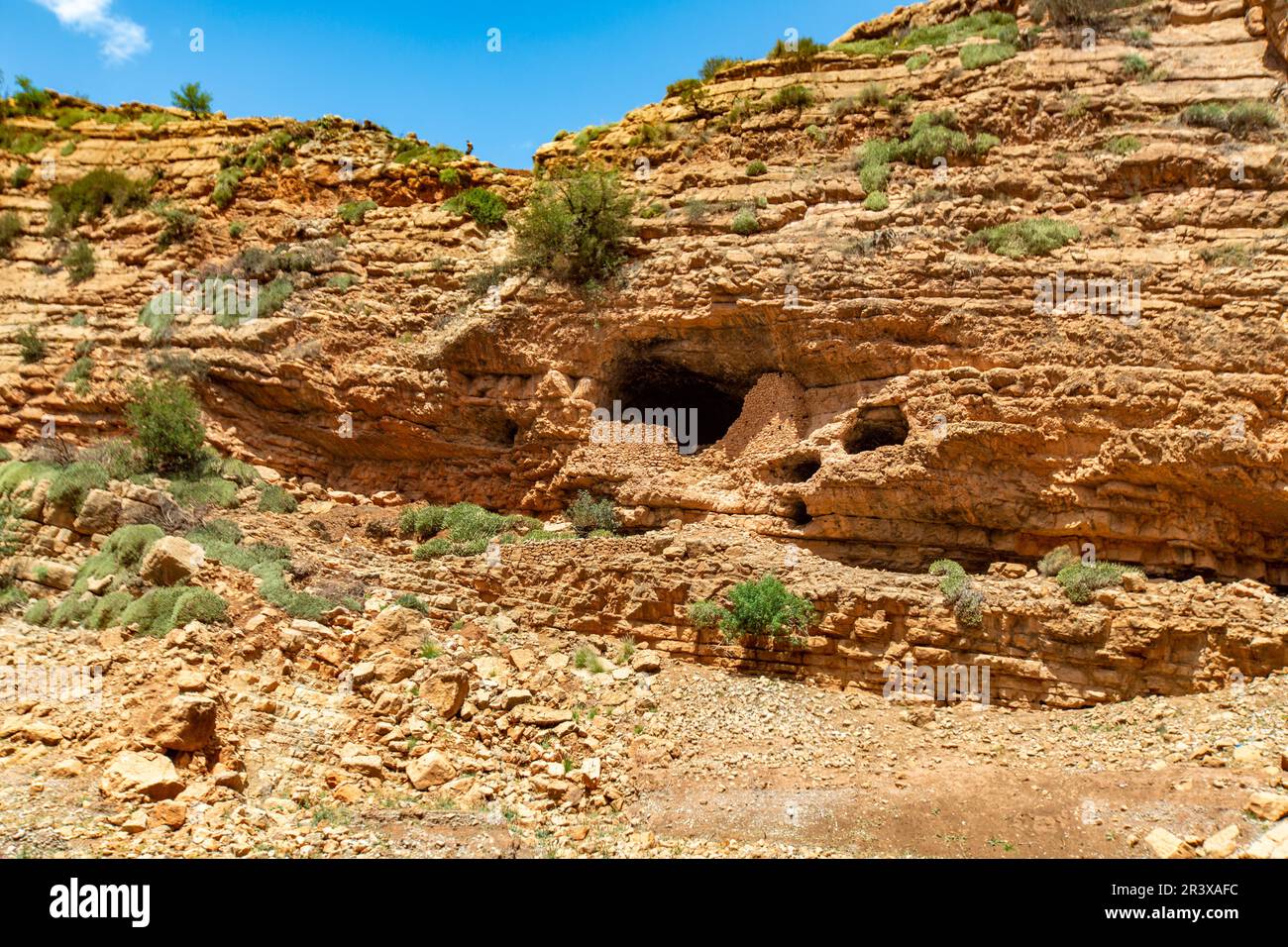 Caves in the region of Oued Ahansal in Morocco Stock Photo - Alamy