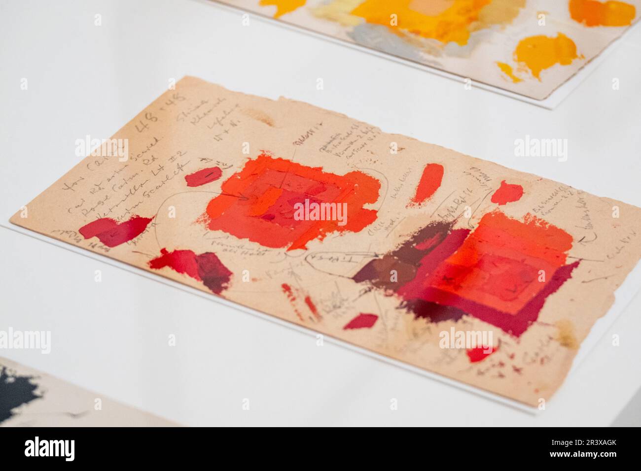 Josef Albers, author's notes, Bauhaus Stock Photo - Alamy