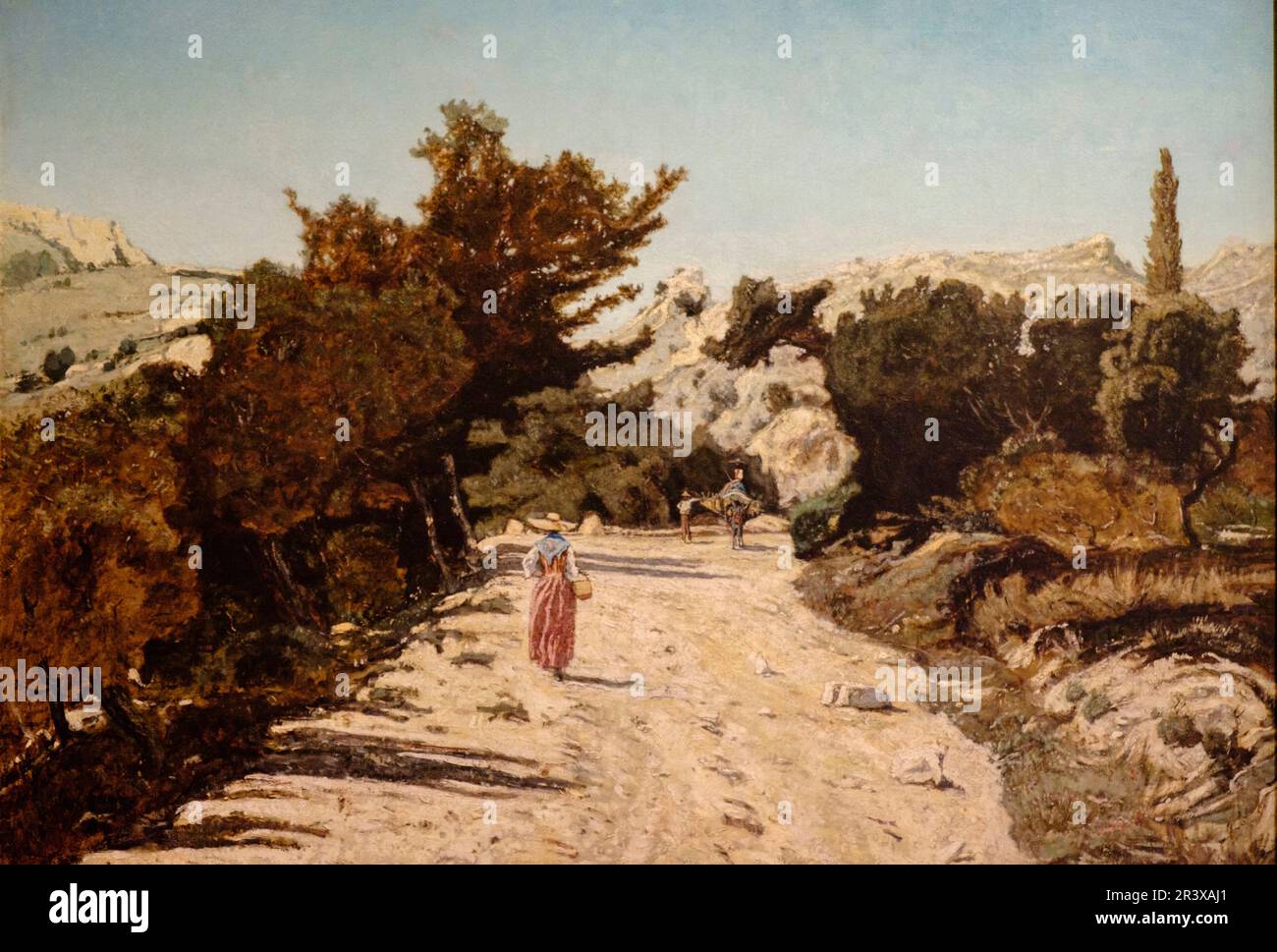 Paul Guigou, . Route de La Gineste, près de Marseille, . en 1859 ...