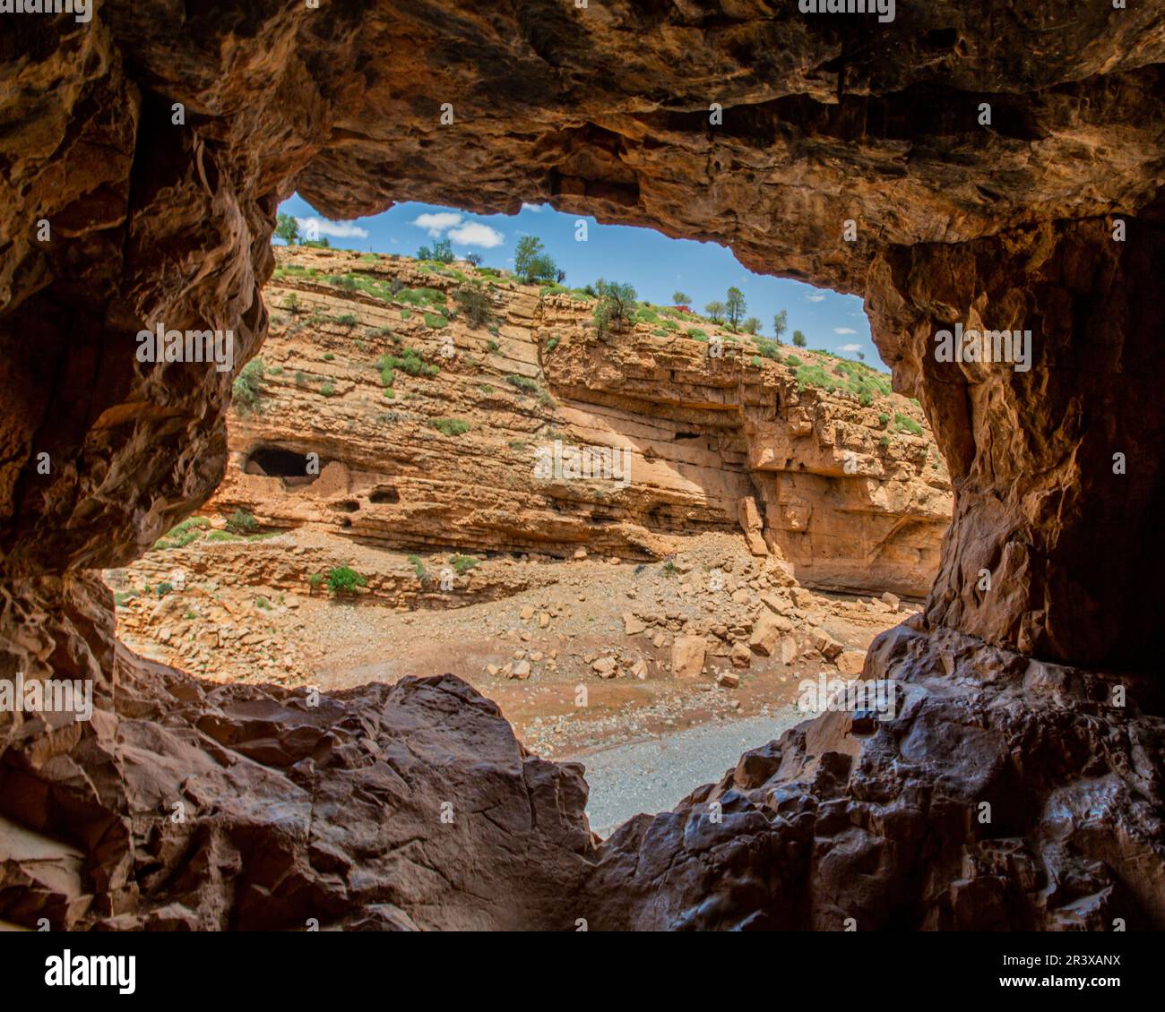 Caves in the region of Oued Ahansal in Morocco Stock Photo - Alamy