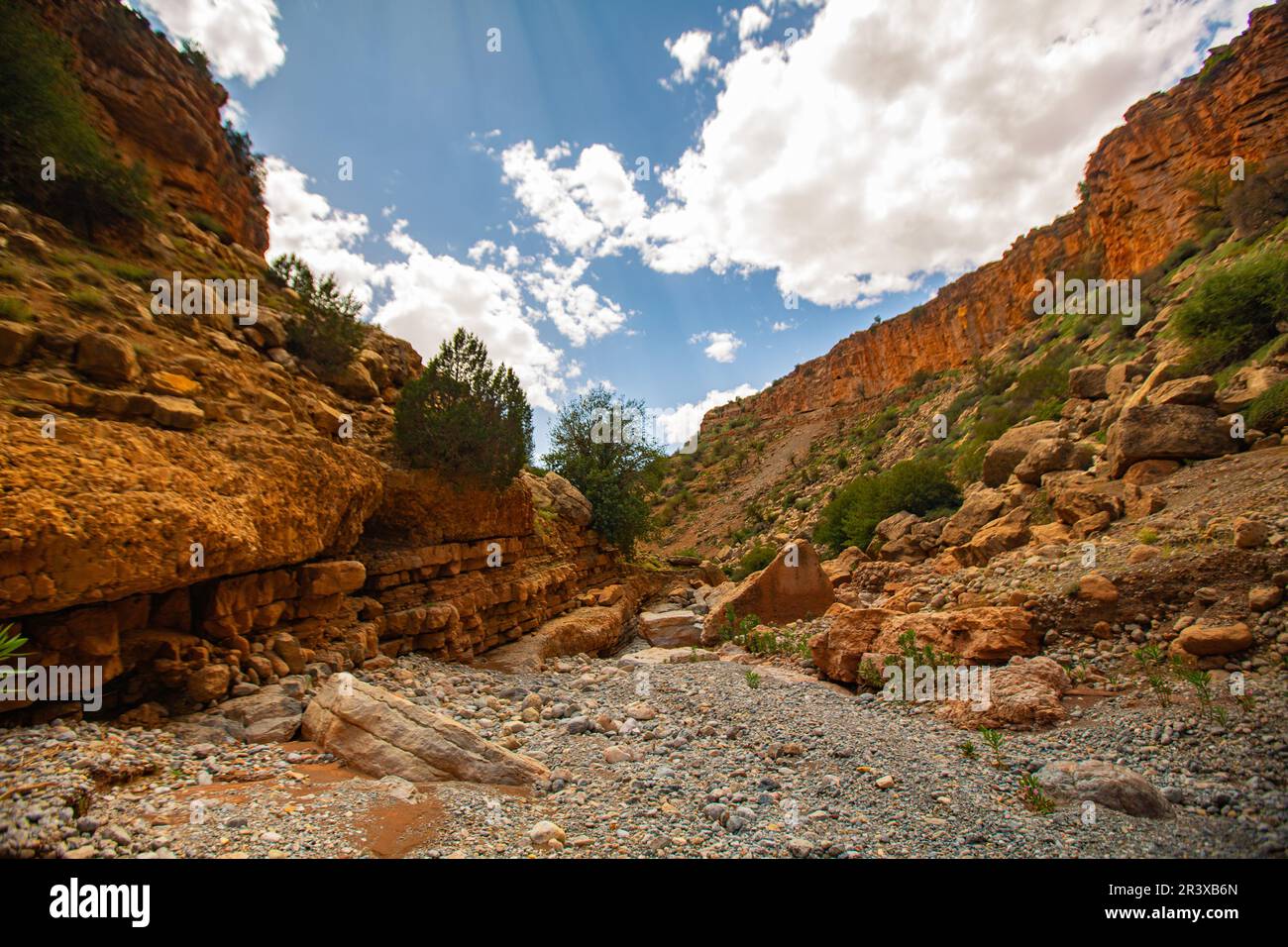 Wide dry river valley hi-res stock photography and images - Alamy