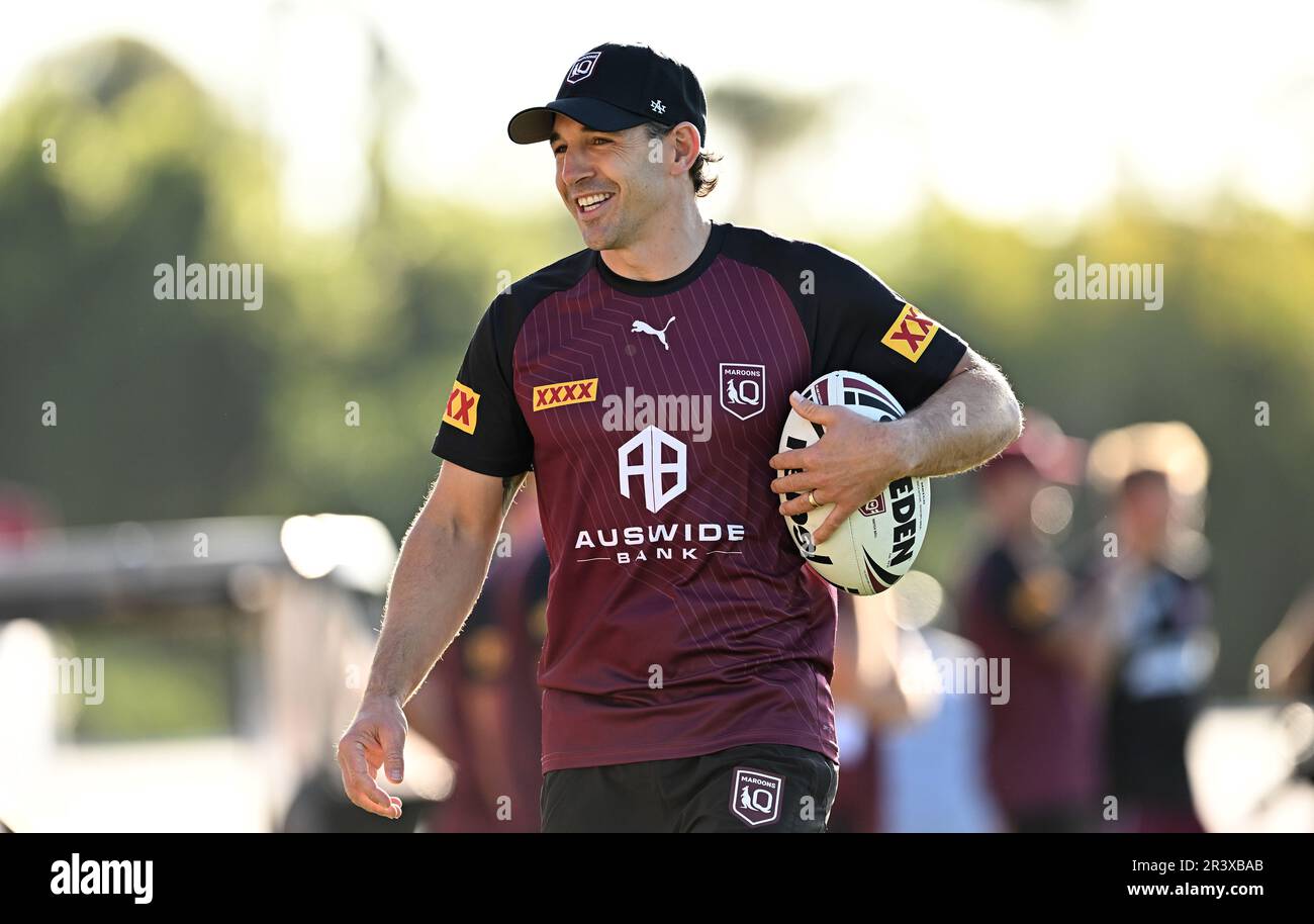 Gold Coast, Australia. 25th May, 2023. Maroons coach Billy Slaters during a Queensland Maroons ...