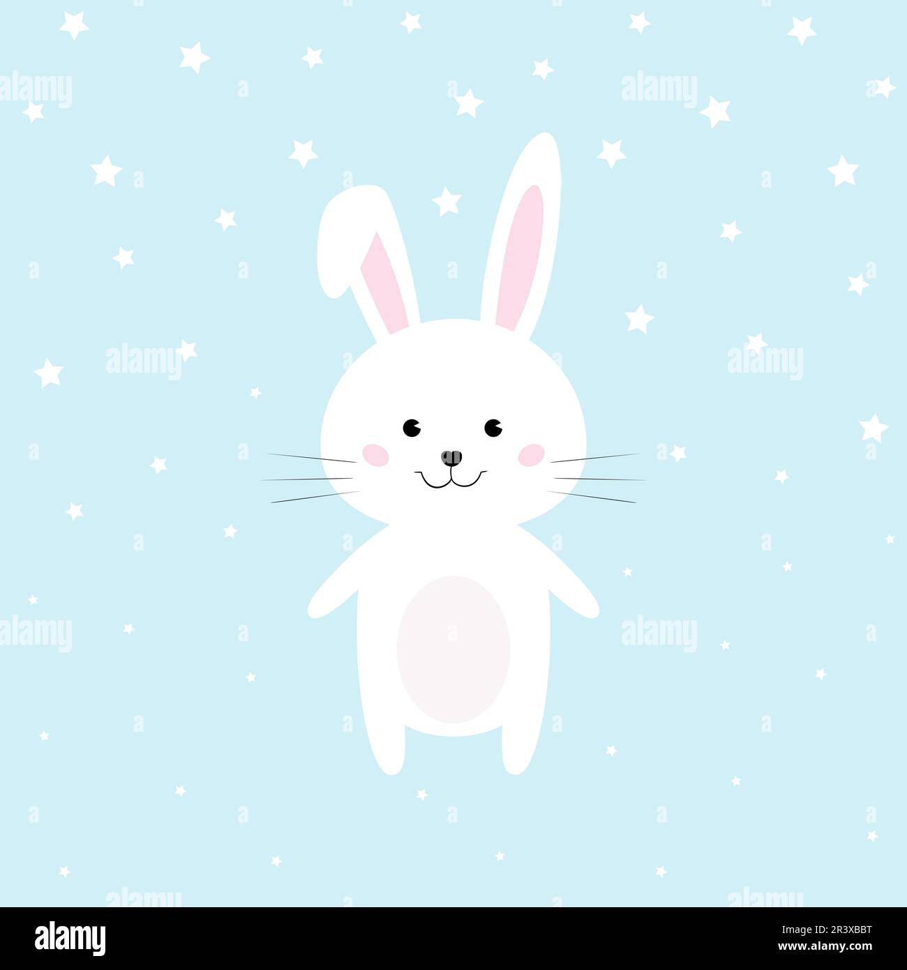 Cute rabbit print. Sweet baby boy shower cards. Cool and lovely rabbit ...